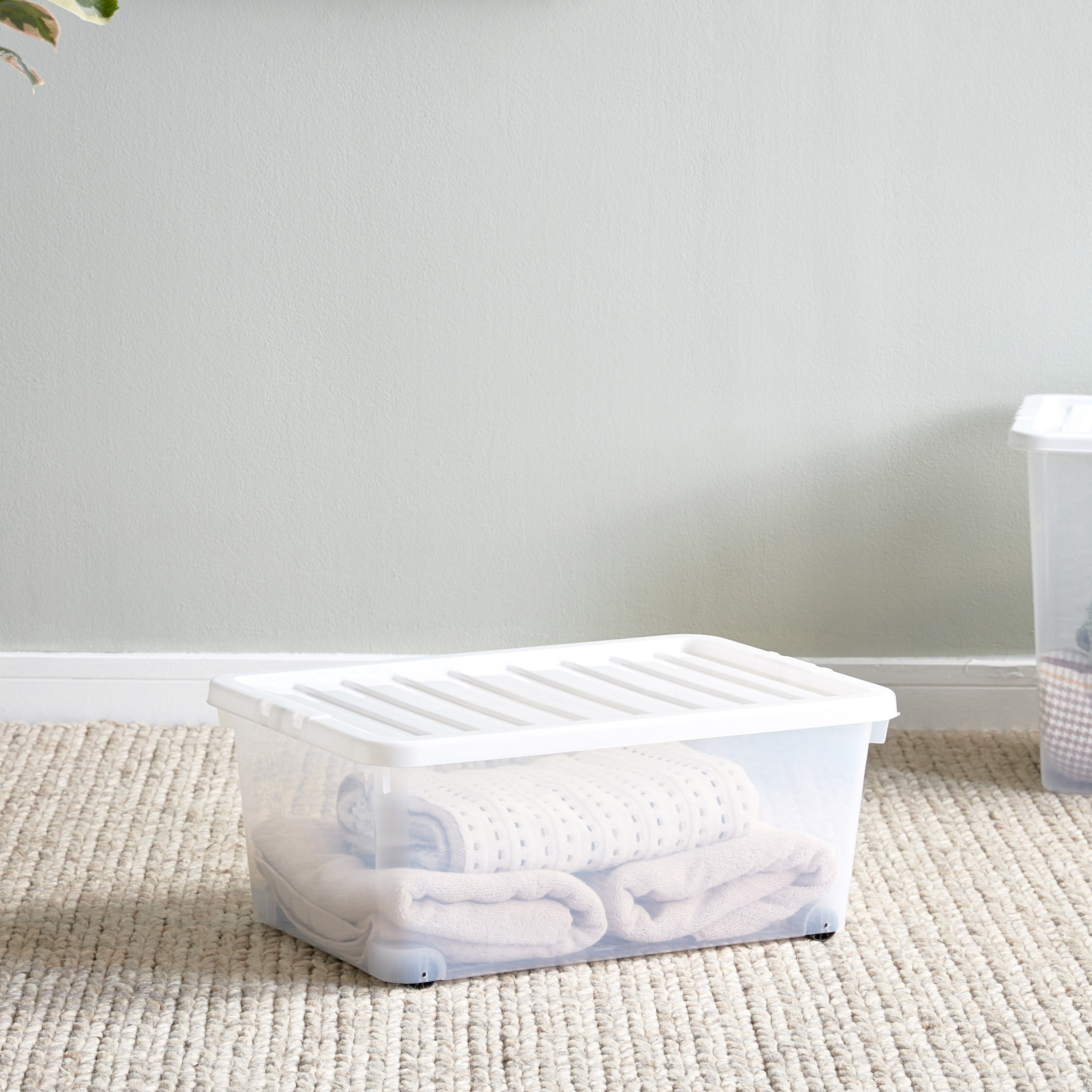 Shop Storage Box with Wheels and Lid - 45 L | Homecentre Egypt