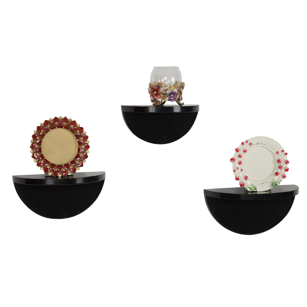 Shop Half Moon Shelf - Set of 3 | Home Centre UAE