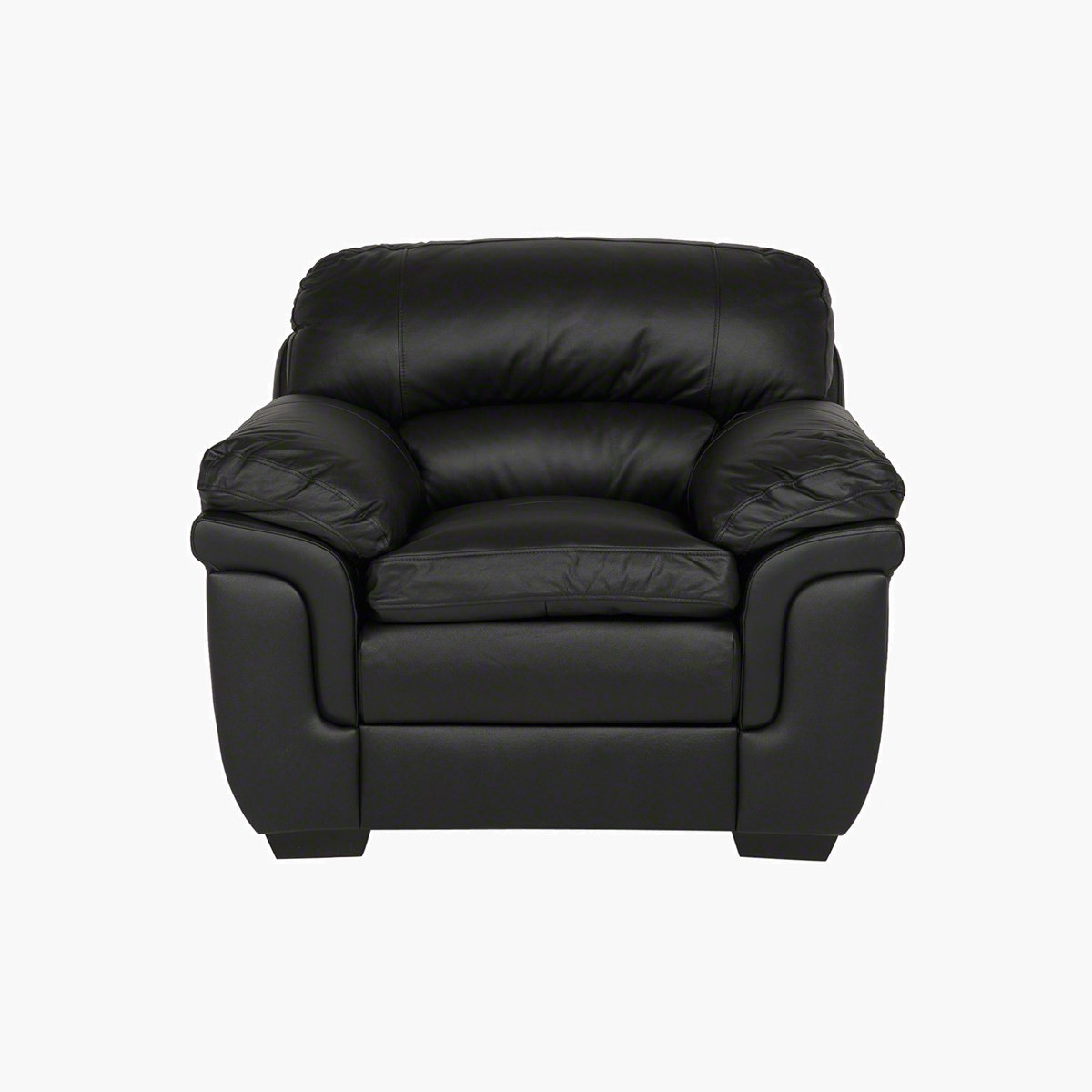 Shop Taylor 1-Seater Leather Armchair with Splayed Arms | Home Centre KSA
