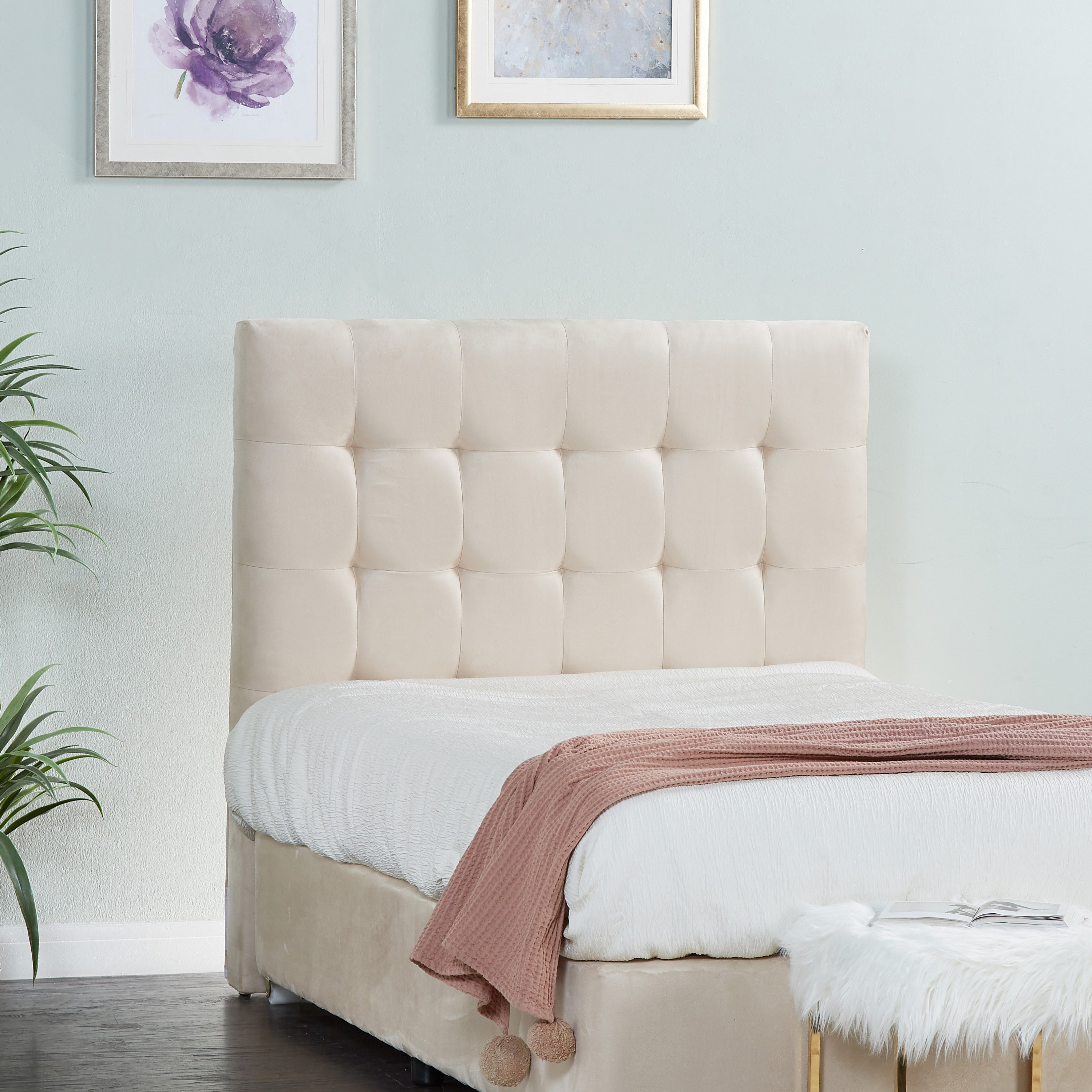 Shop Colette Straight Single Headboard - 90 cm Online | Centrepoint Qatar