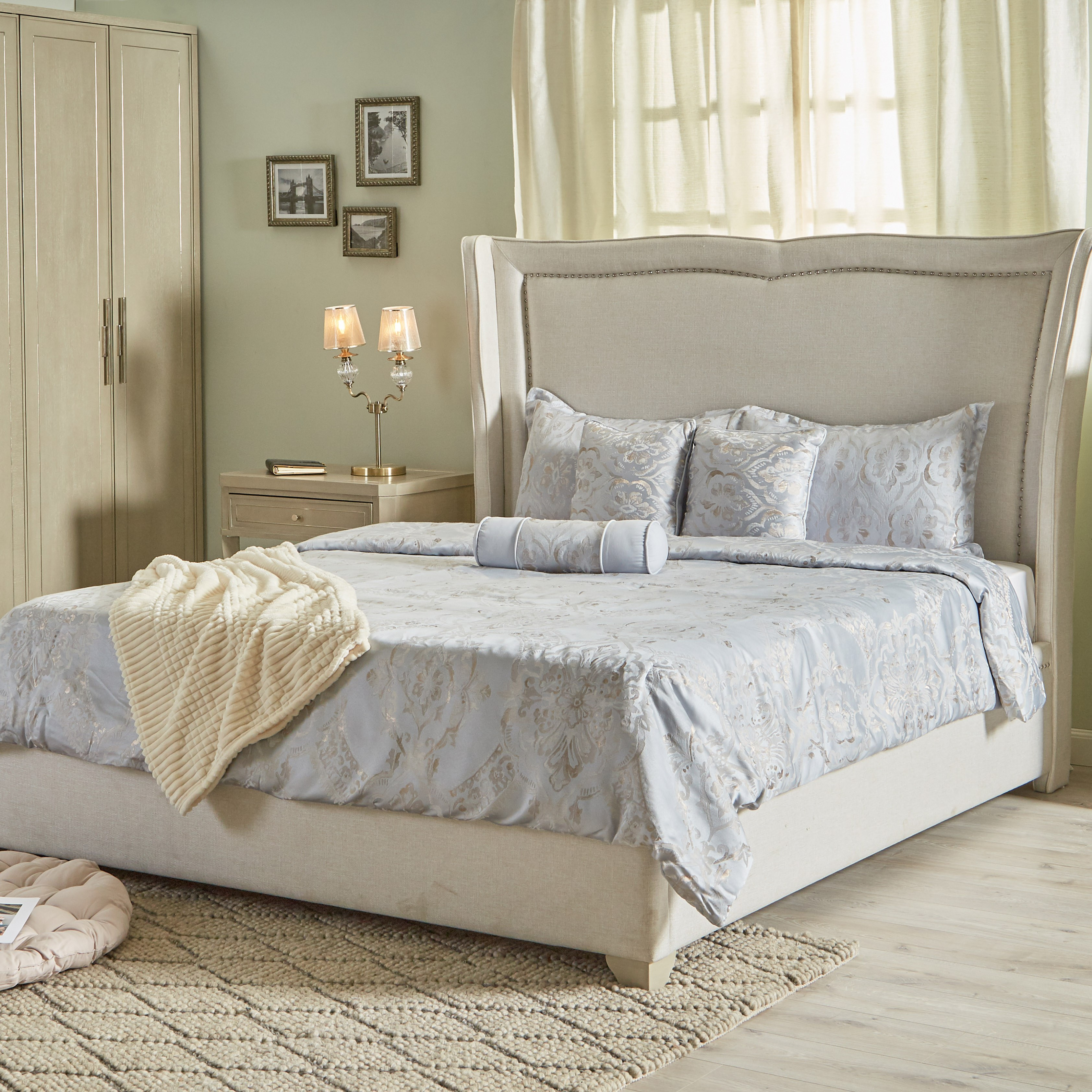 Shop Kiera Bed with Headboard - 180x210 cms | Home Centre UAE