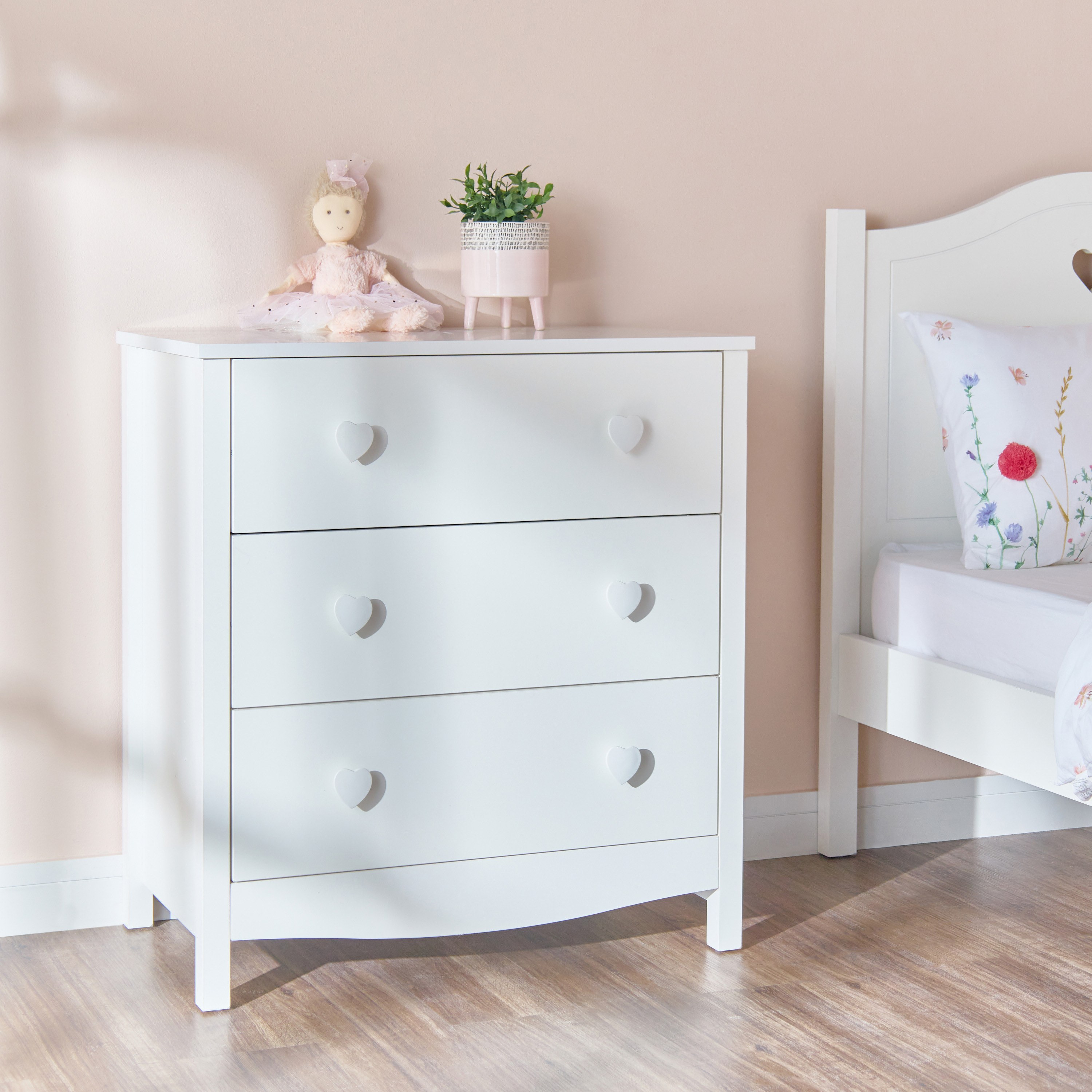 Shop Hailey 3 Drawer Chest of Drawers Home Centre UAE