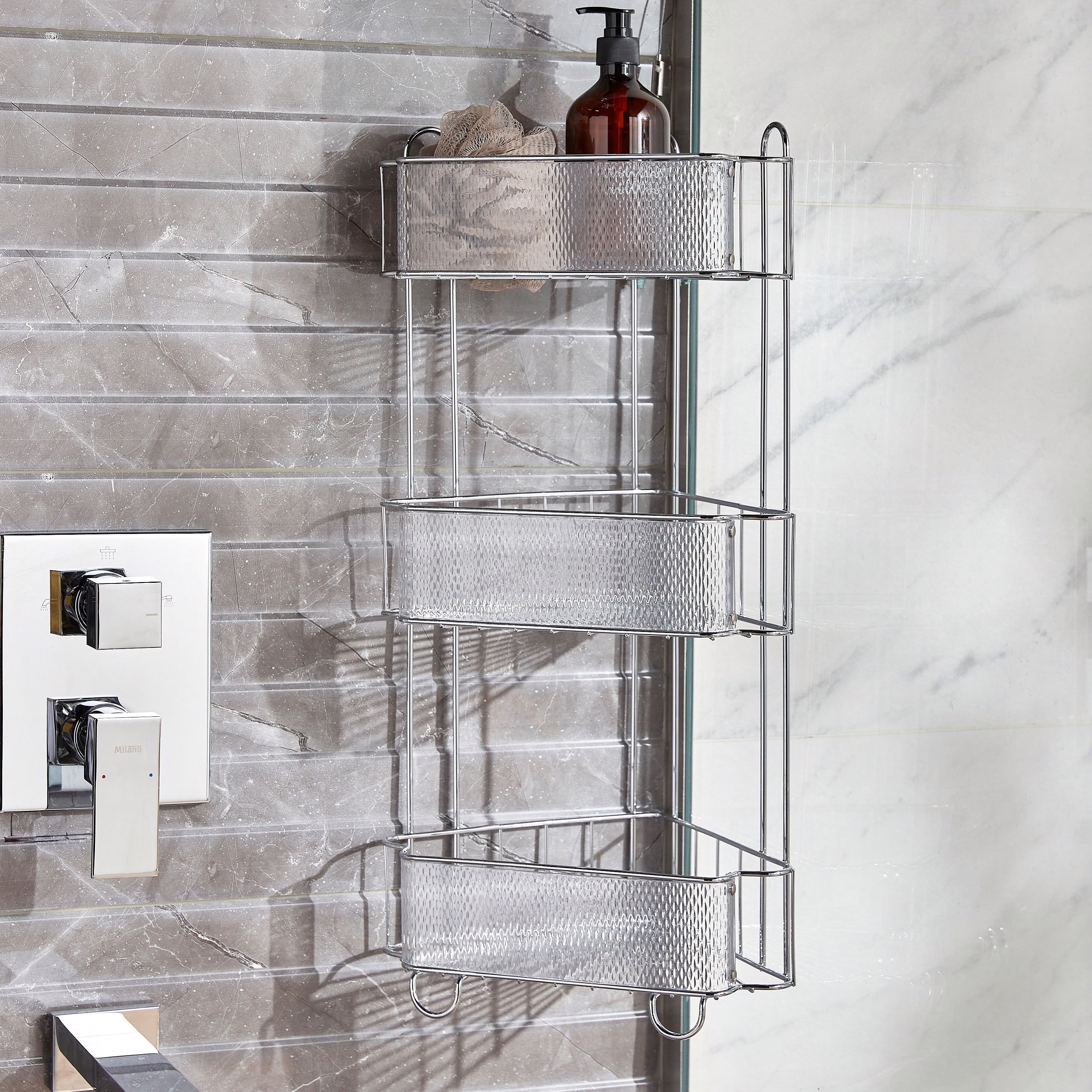 Shop Rain 3-Tier Corner Shower Caddy | Homecentre Egypt