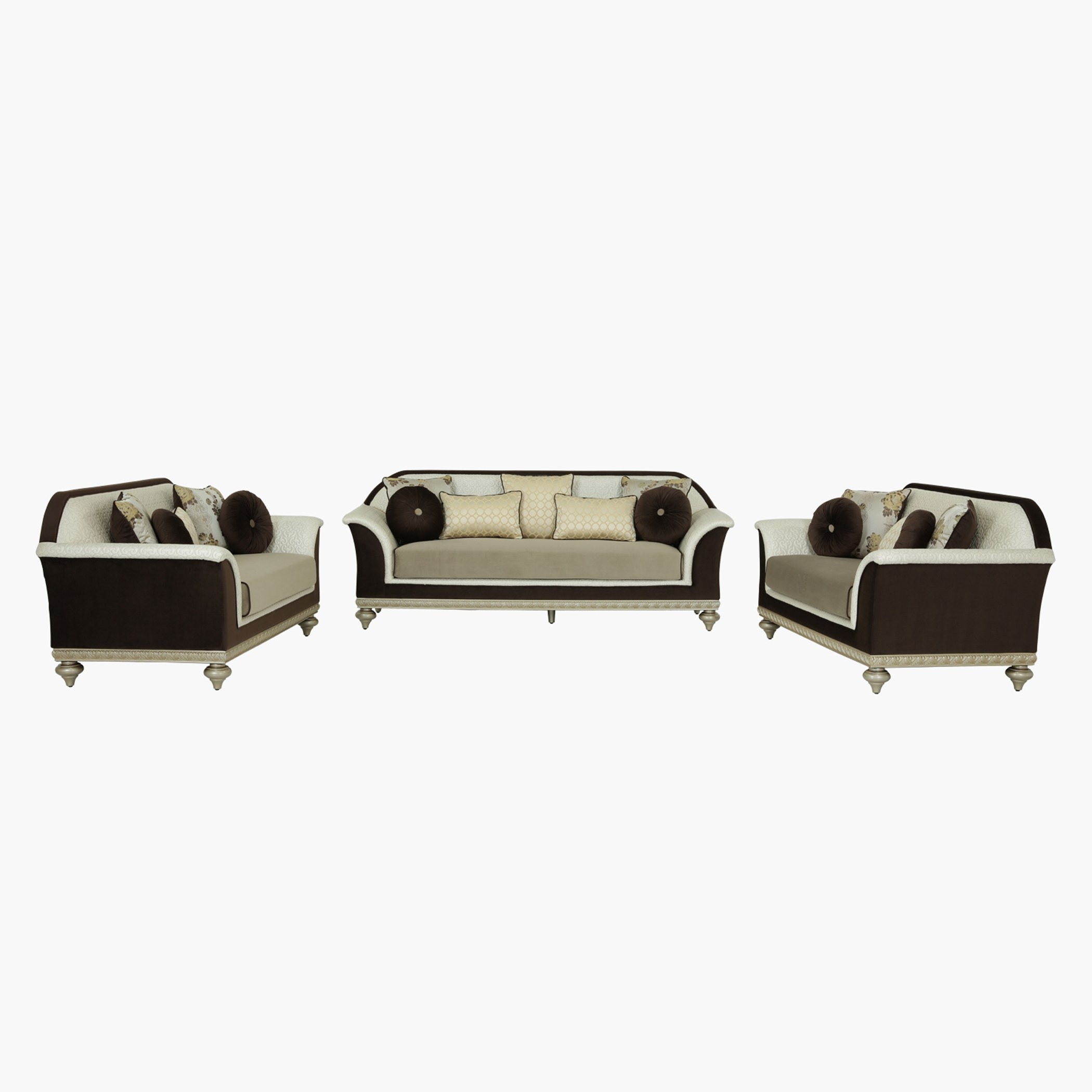 Shop Lydia 3 2 2 Seater Sofa Set with Cushions | Homecentre Oman