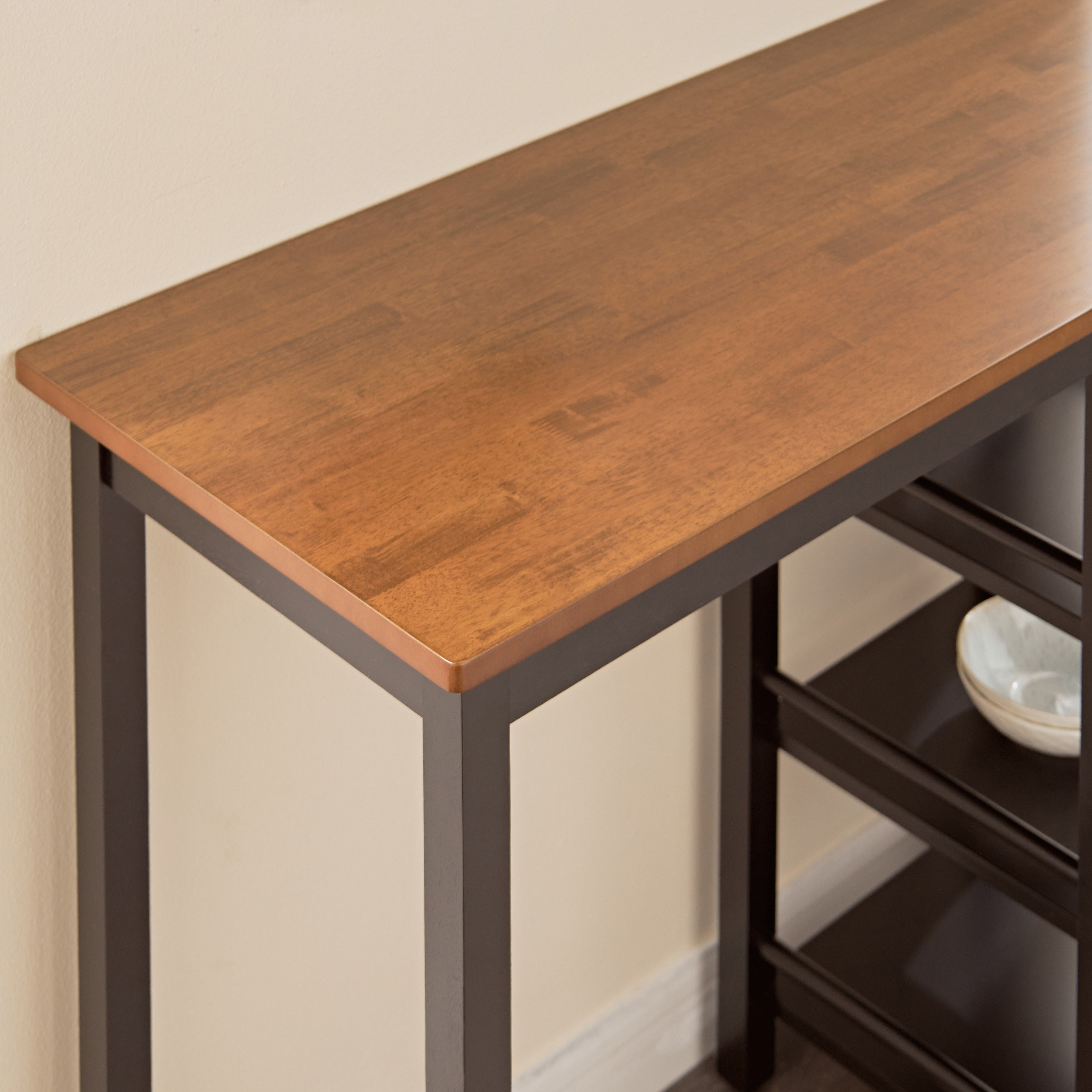 Shop Tampa 2-Seater Wooden Top High Dining Set Online | Home centre UAE