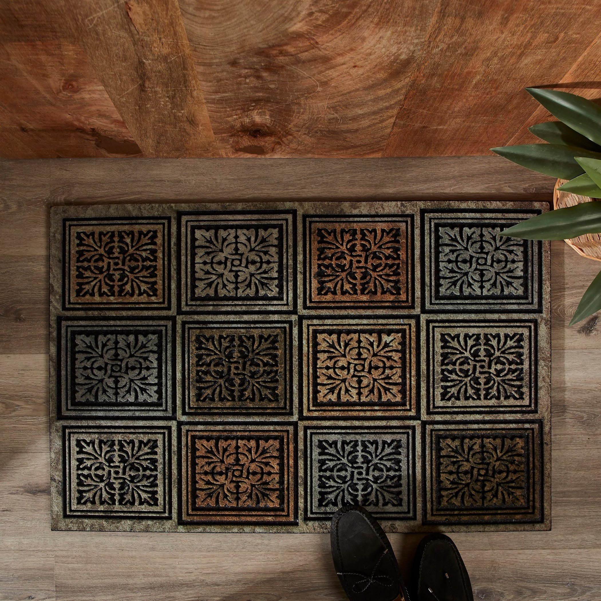 Shop Masonry Foliage Eco Friendly Mat - 58x89 cm | Home Centre UAE