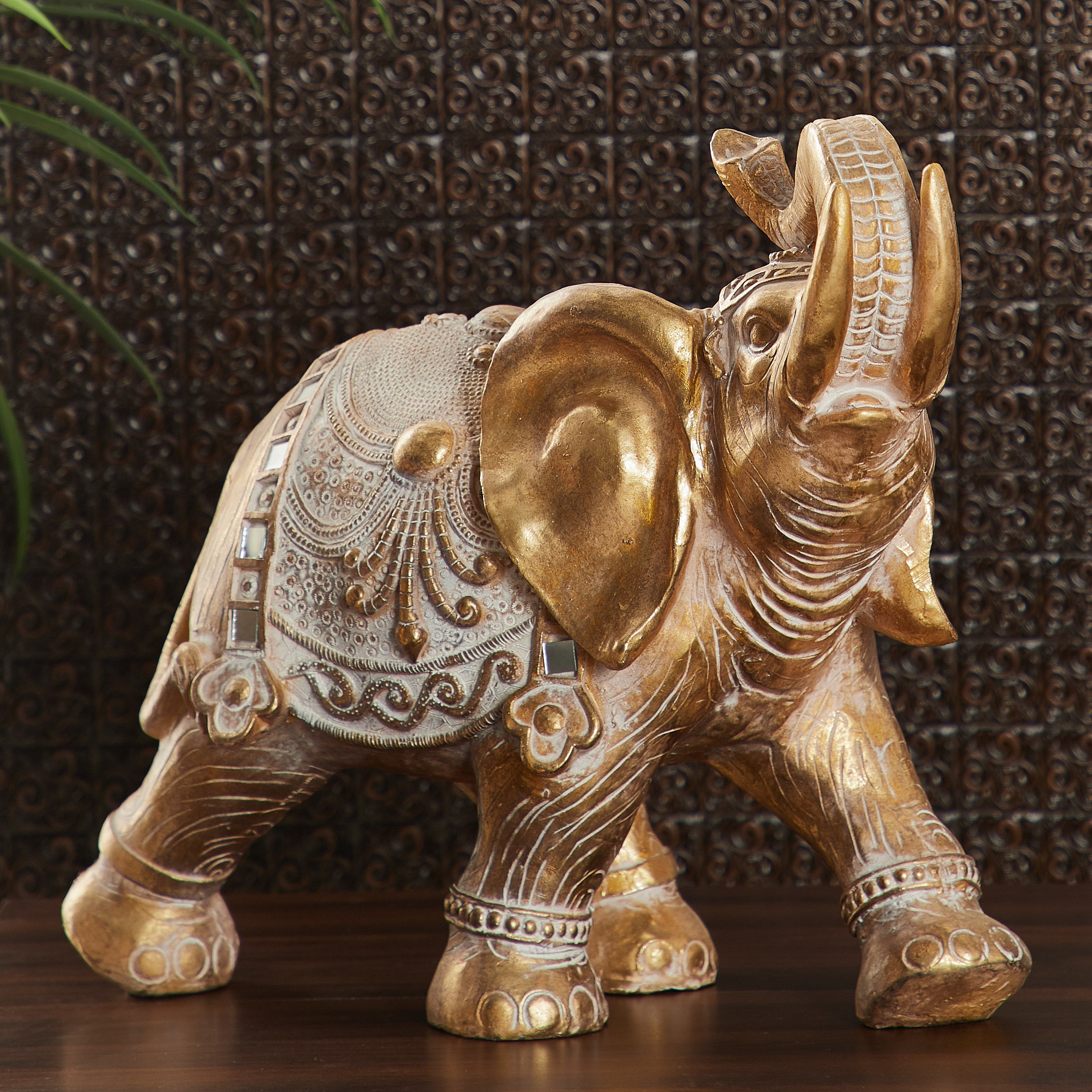 Shop Textured Matte Resin Elephant Figurine Online | Home Centre UAE