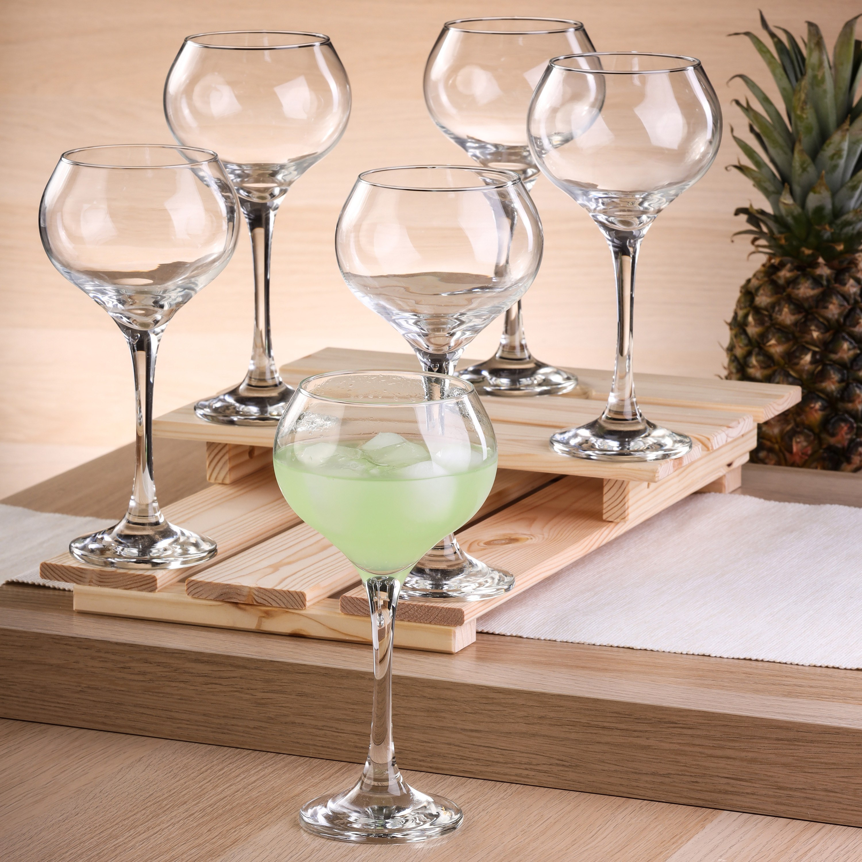 Shop Lav 6-Piece Stem Glass Set | Homecentre Egypt