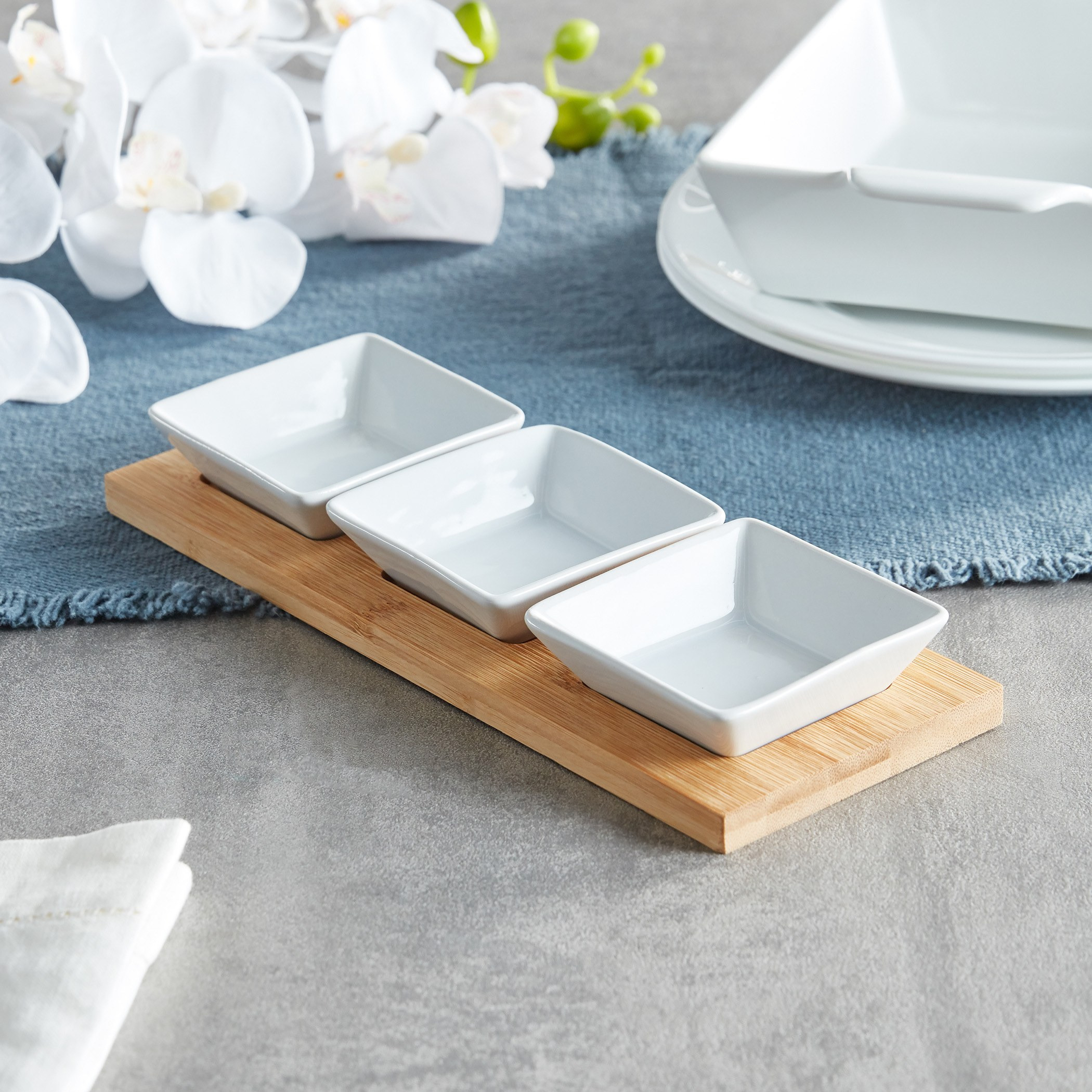 Shop Landeluxe 4-Piece Dip Tray Set | Homecentre Oman