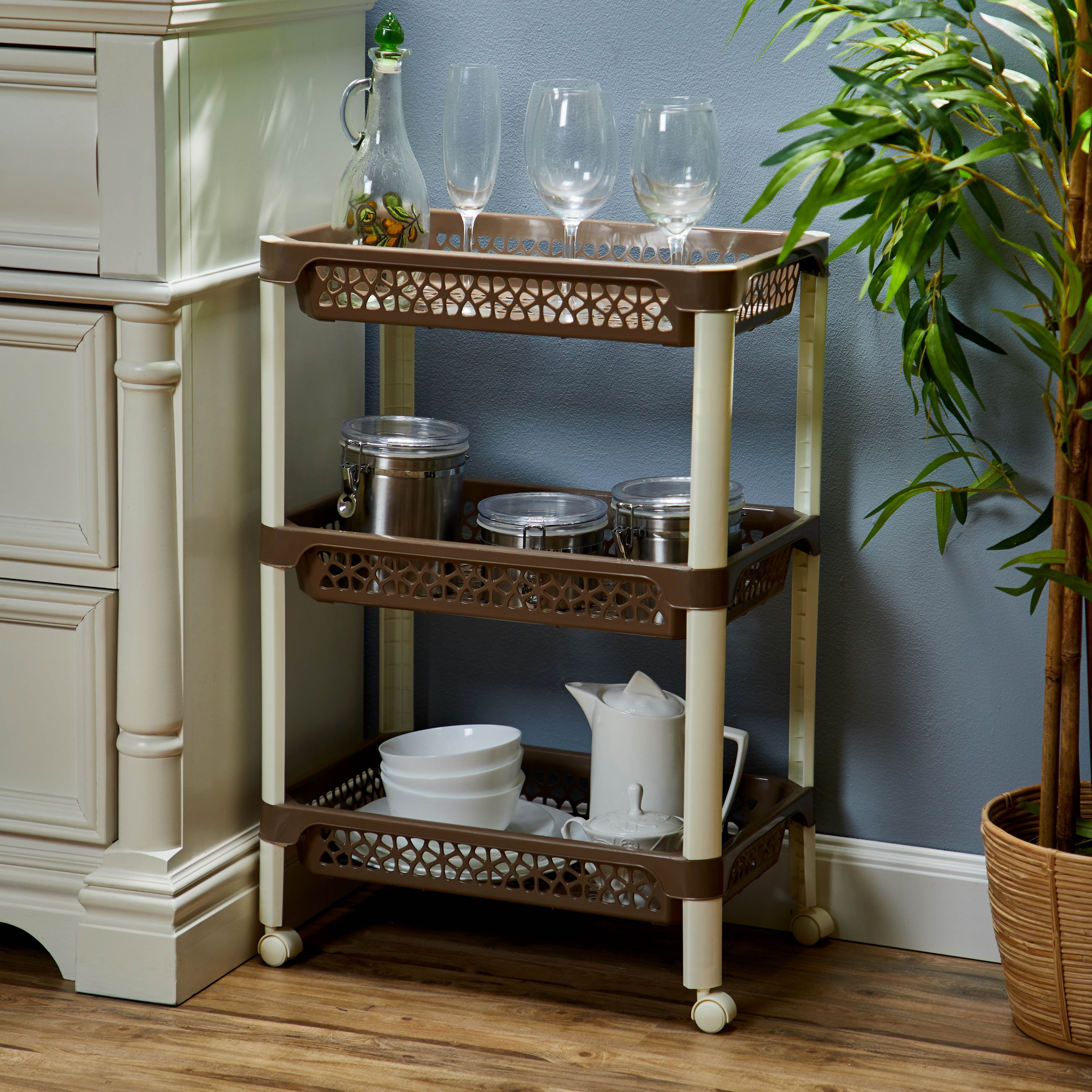 Shop Stitch 3-Tier Kitchen Trolley | Home Centre UAE