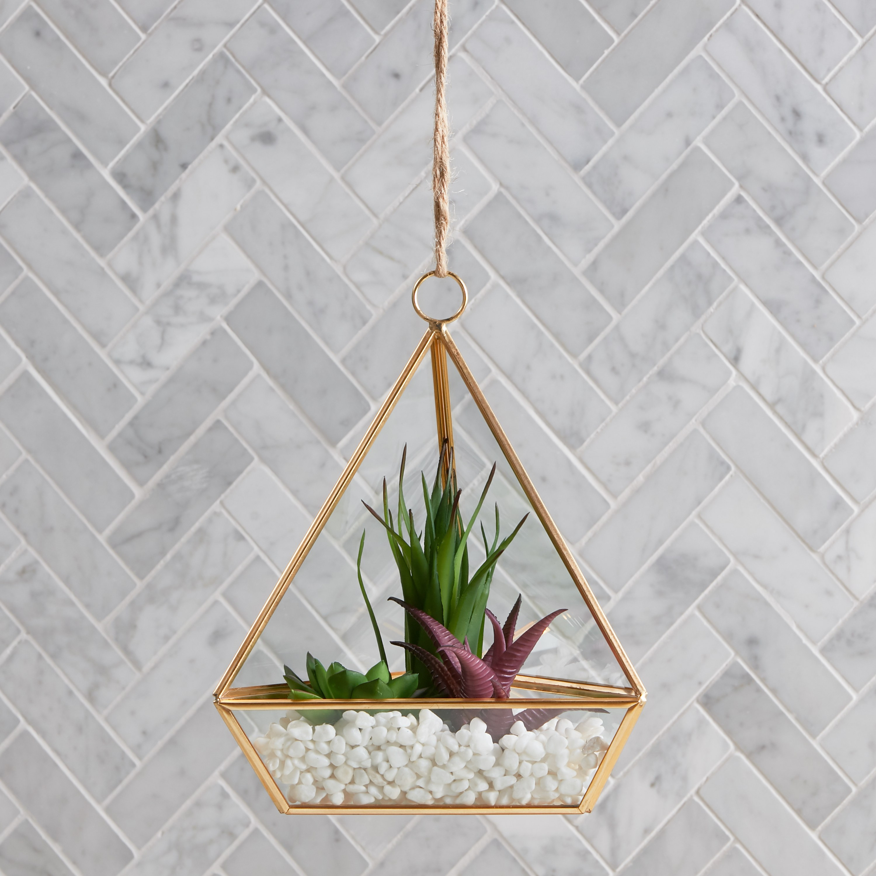 Shop Succulent Artificial Plant in Terrarium - 21 cms | Homecentre Egypt