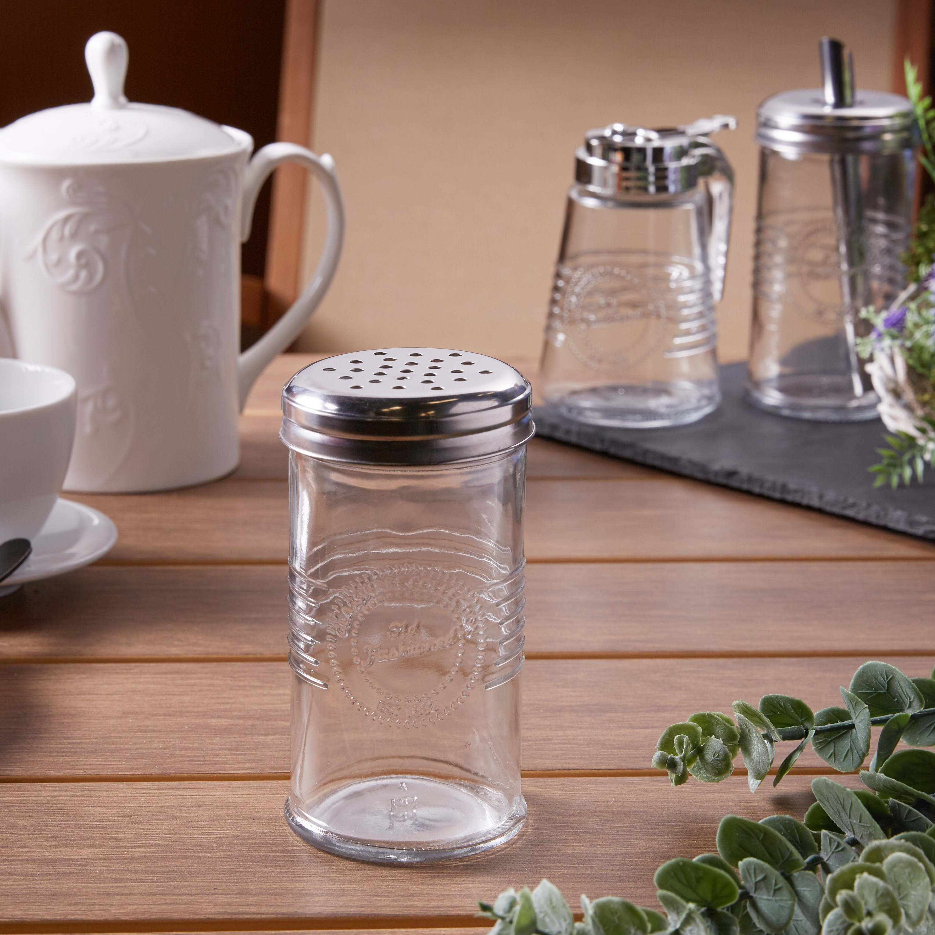 Shop Old Fashioned Glass Cheese Shaker - 400 ml | Home Centre KSA