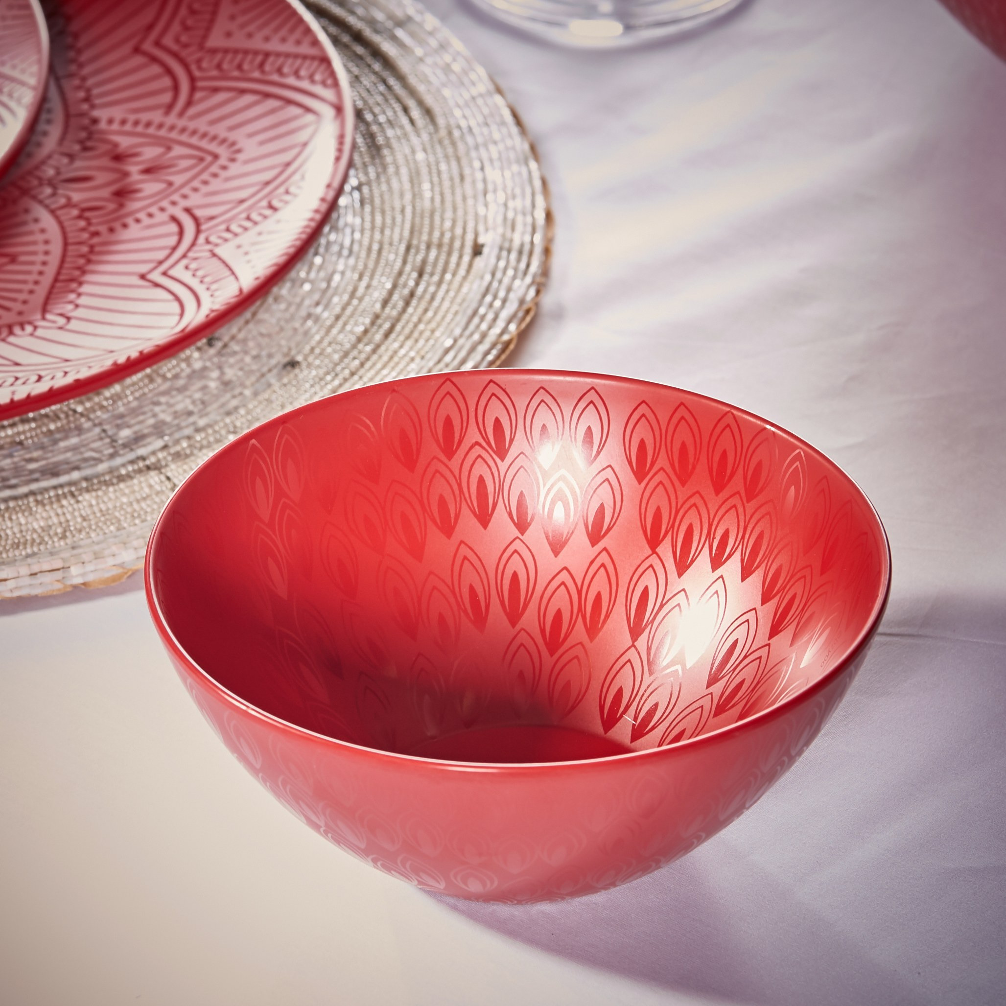 Shop Veracruz Printed Serving Bowl - 15x15 cm | Home Centre Qatar