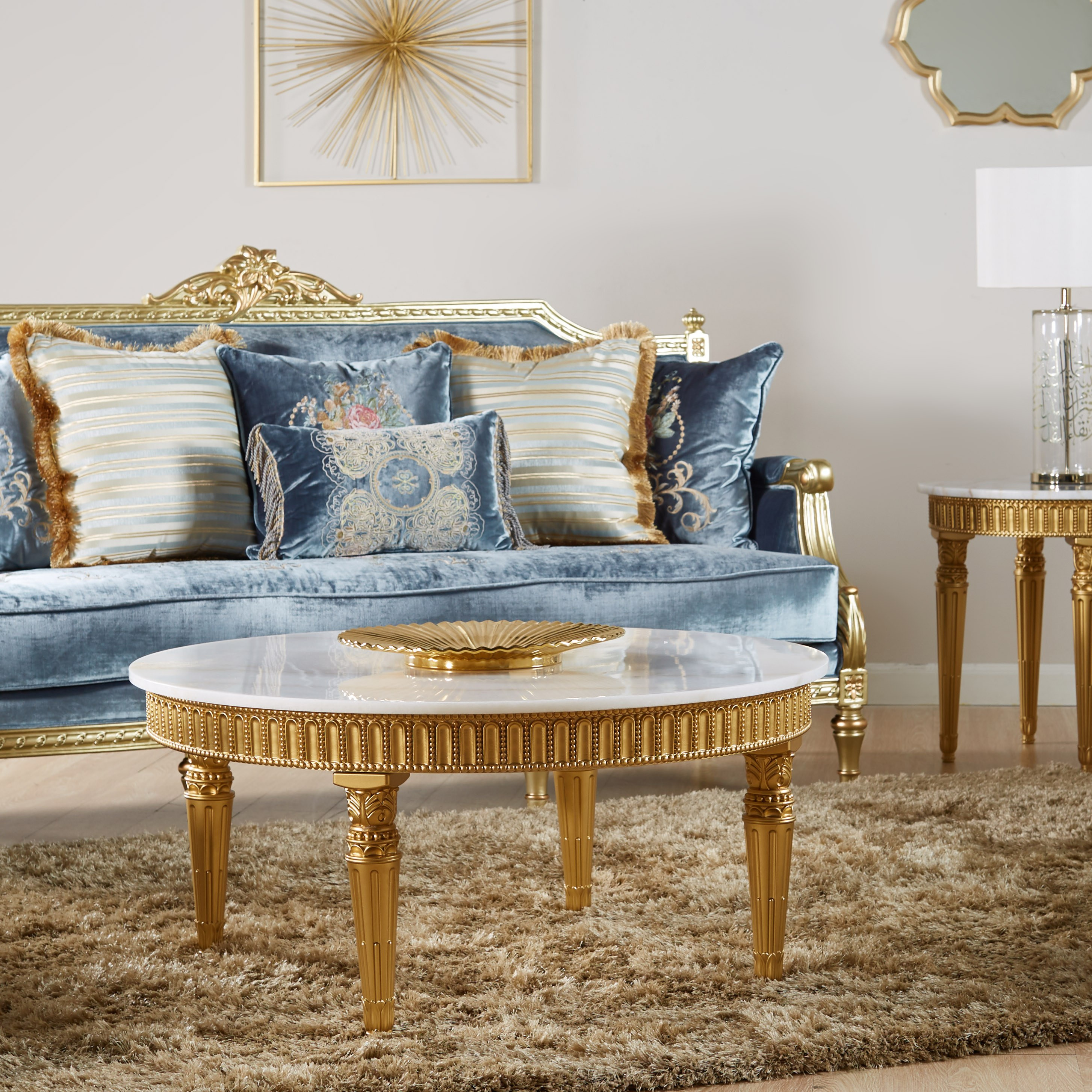 Shop Marbella Coffee Table with Marble Top Online | Home Centre UAE