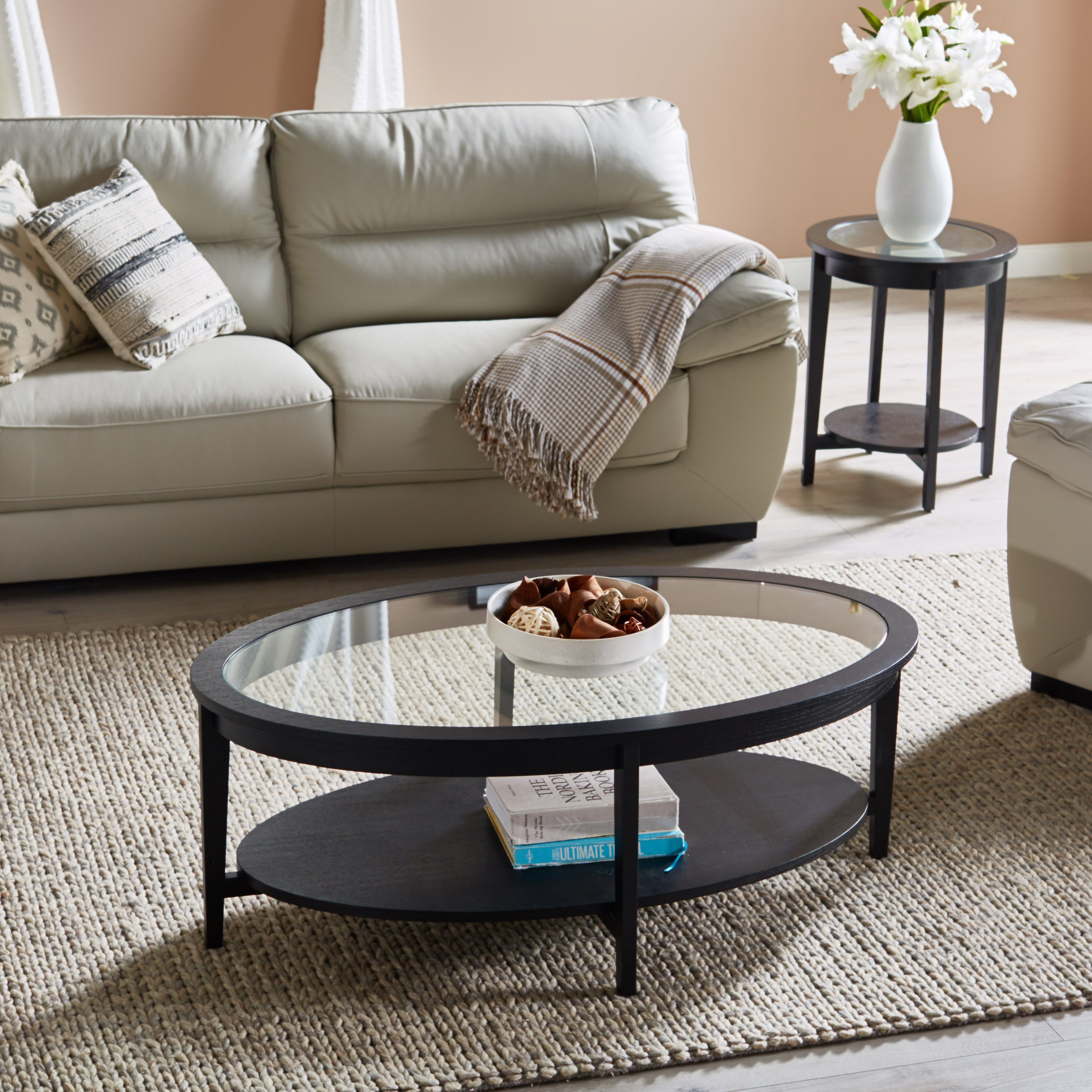 Shop Luke Glass Top Coffee Table | Homecentre Oman
