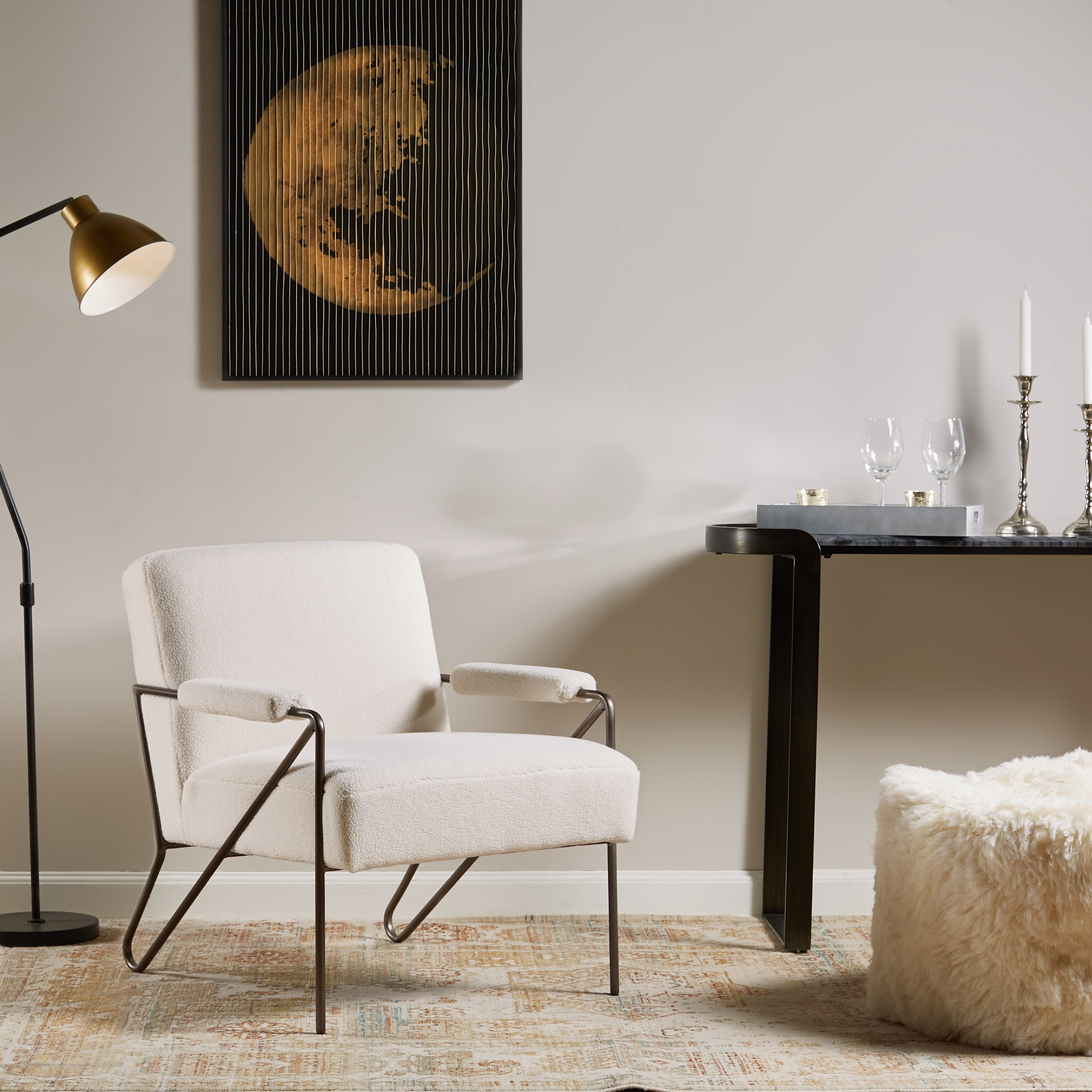 Shop Izzy Fabric Accent Chair Online | Home Centre Qatar