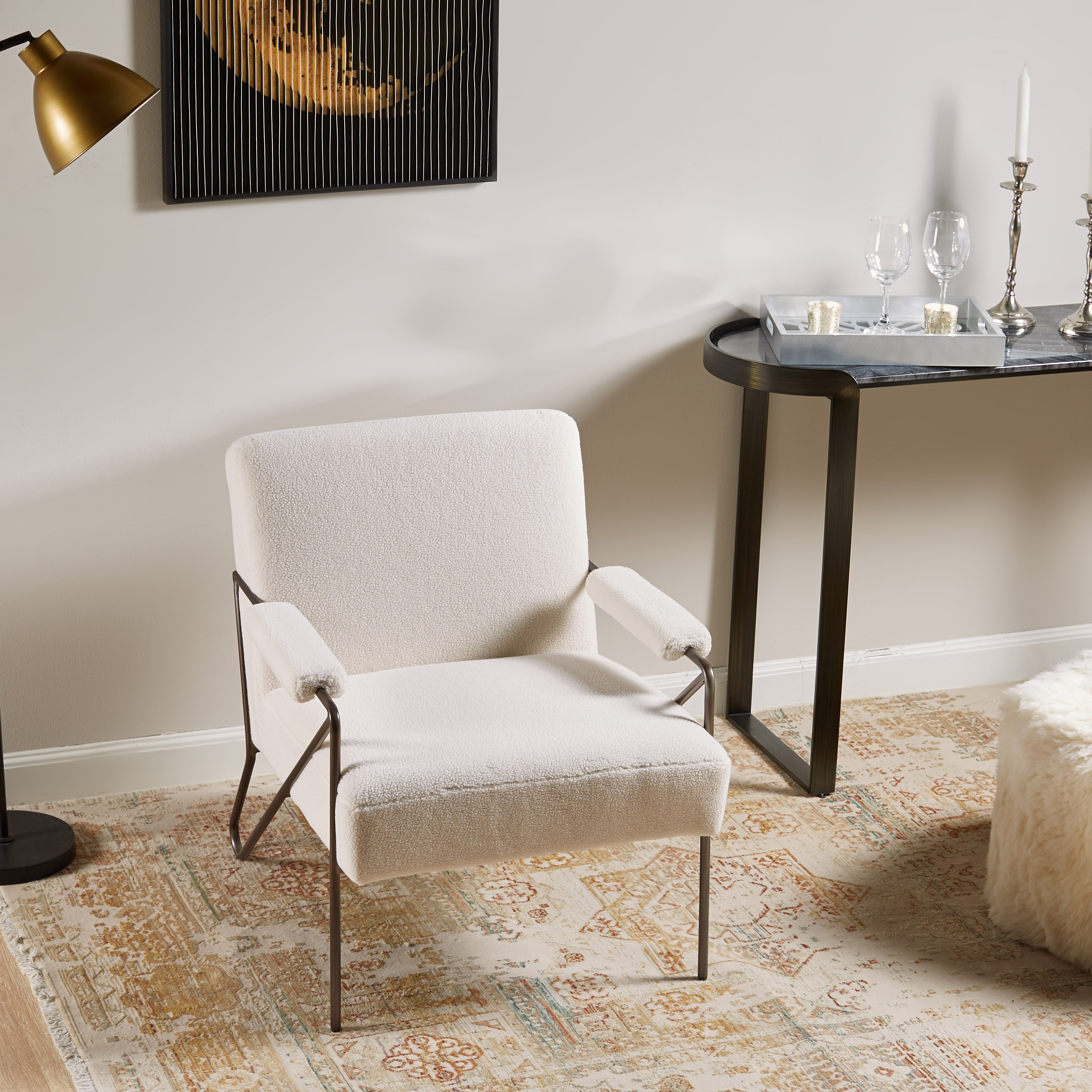 Shop Izzy Fabric Accent Chair Online | Home centre Qatar
