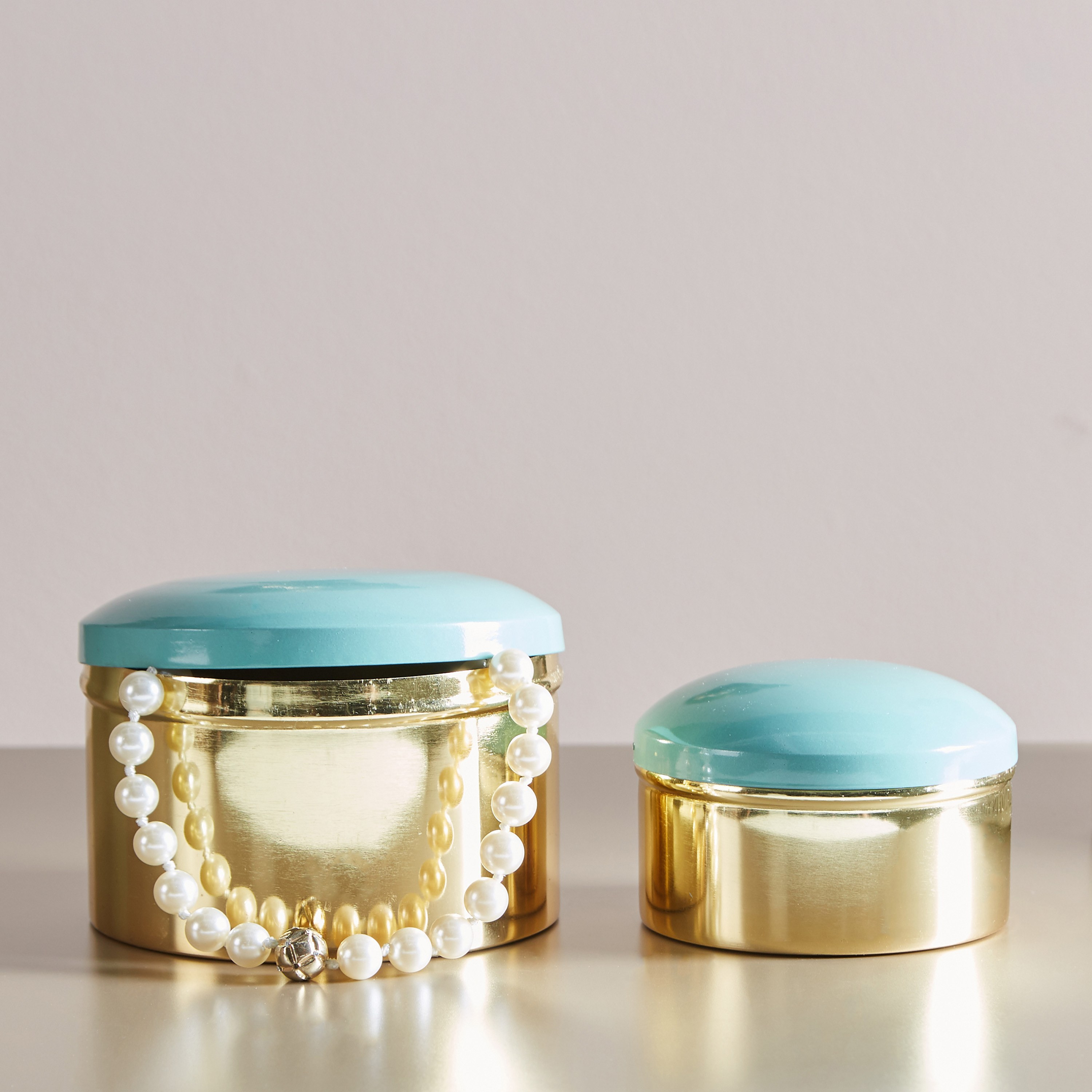 Shop Crown Circular Trinket Box - Set of 2 Online | Home Centre UAE