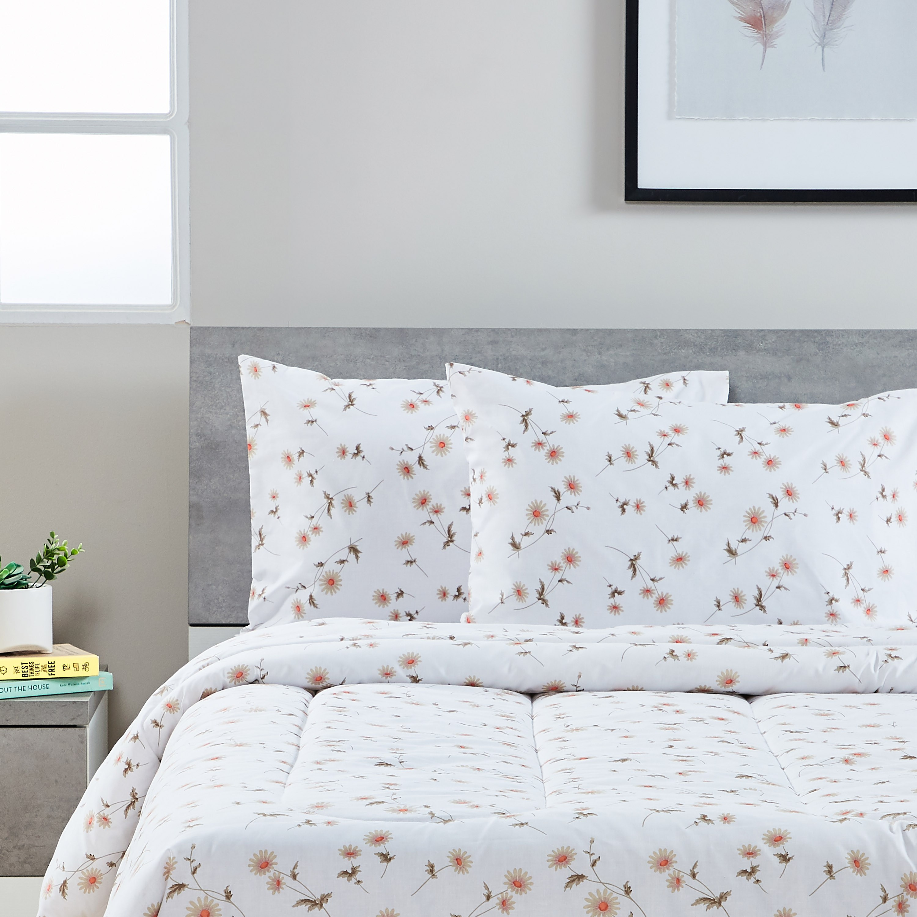 Shop Floral Orchard 3-Piece Comforter Set - 240x260 cm | Homecentre Qatar