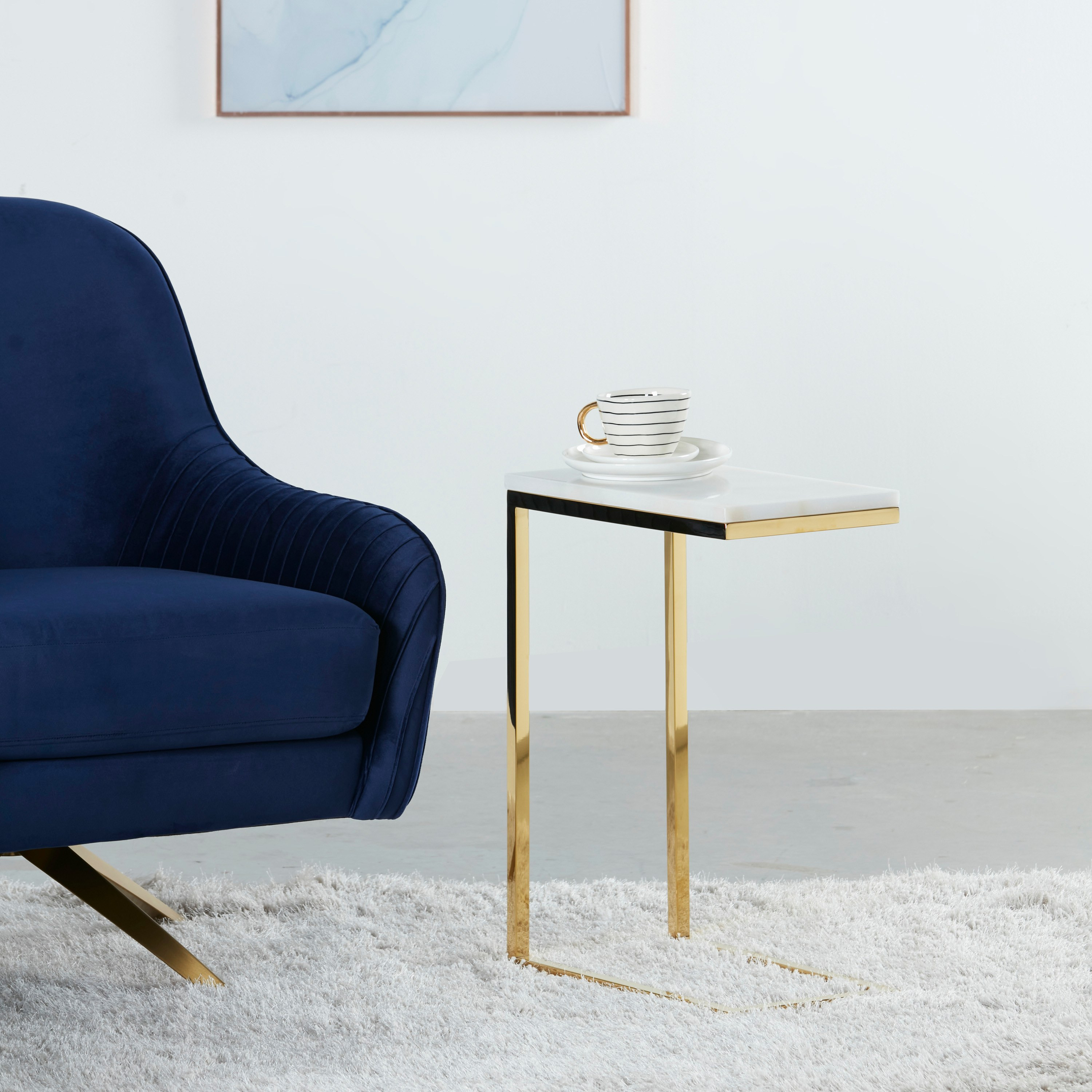 Shop Topaz Marble Top Side Table | Homecentre Oman