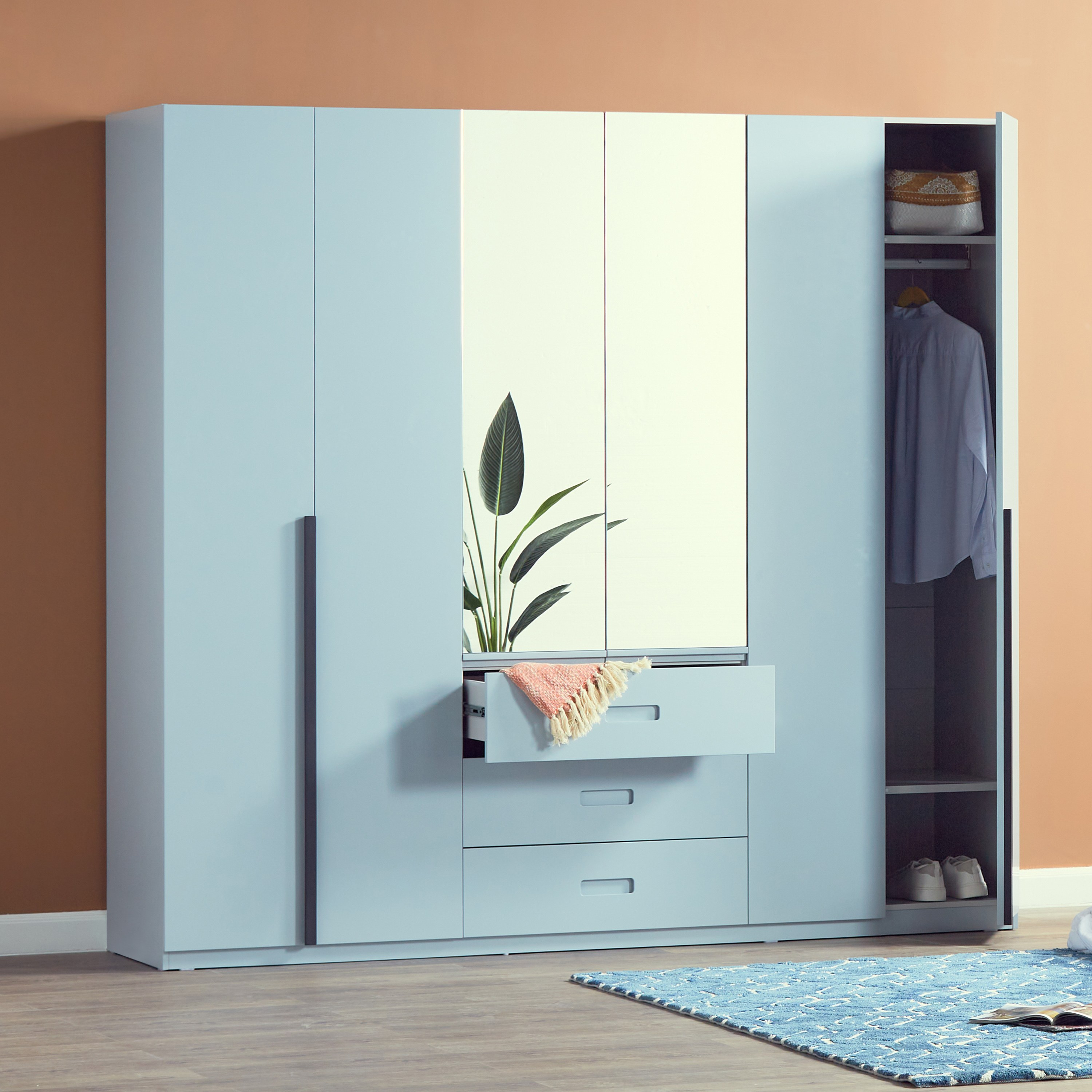 Shop Porto 6-Door Wardrobe Online | Home centre Saudi