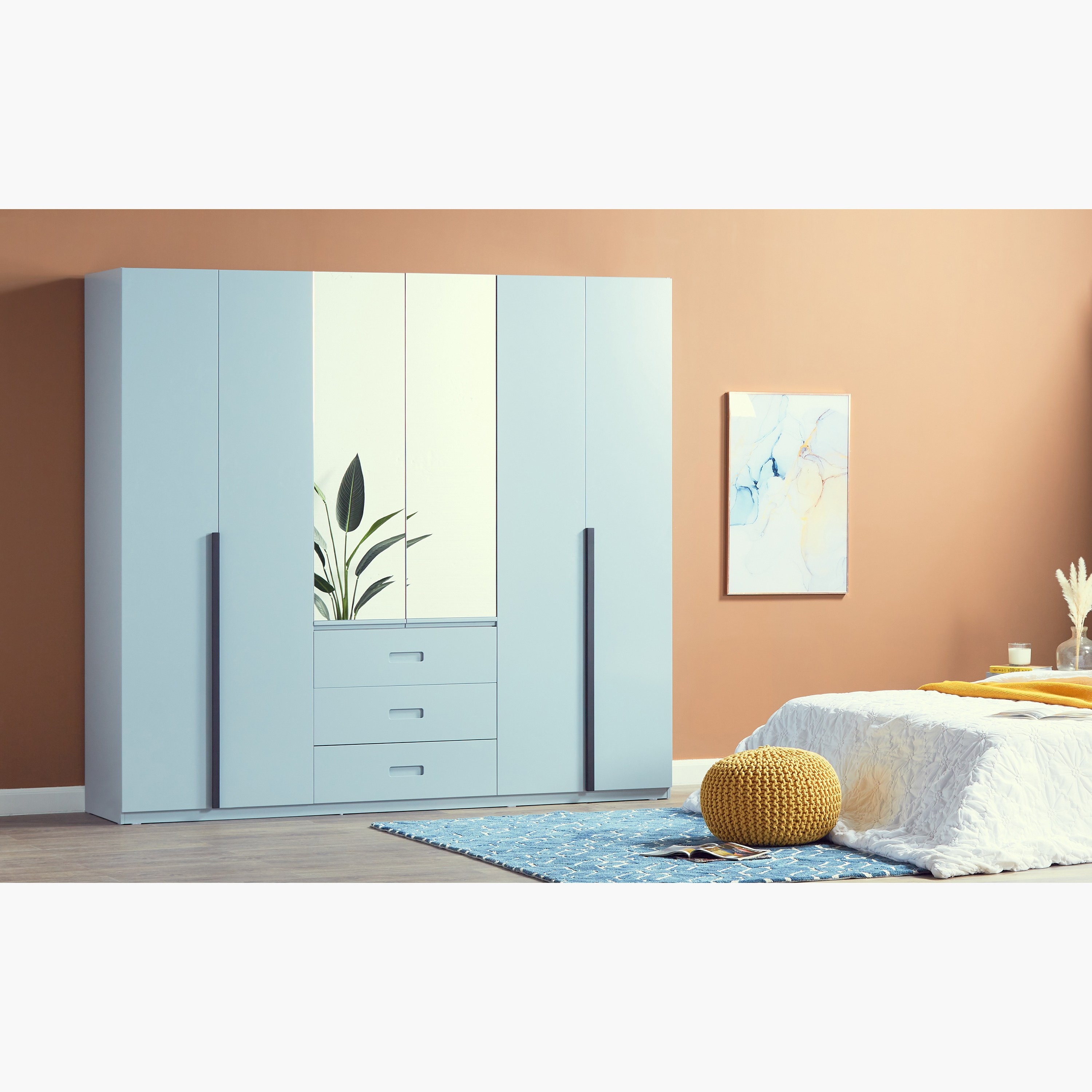 Shop Porto 6-Door Wardrobe Online | Home centre Saudi