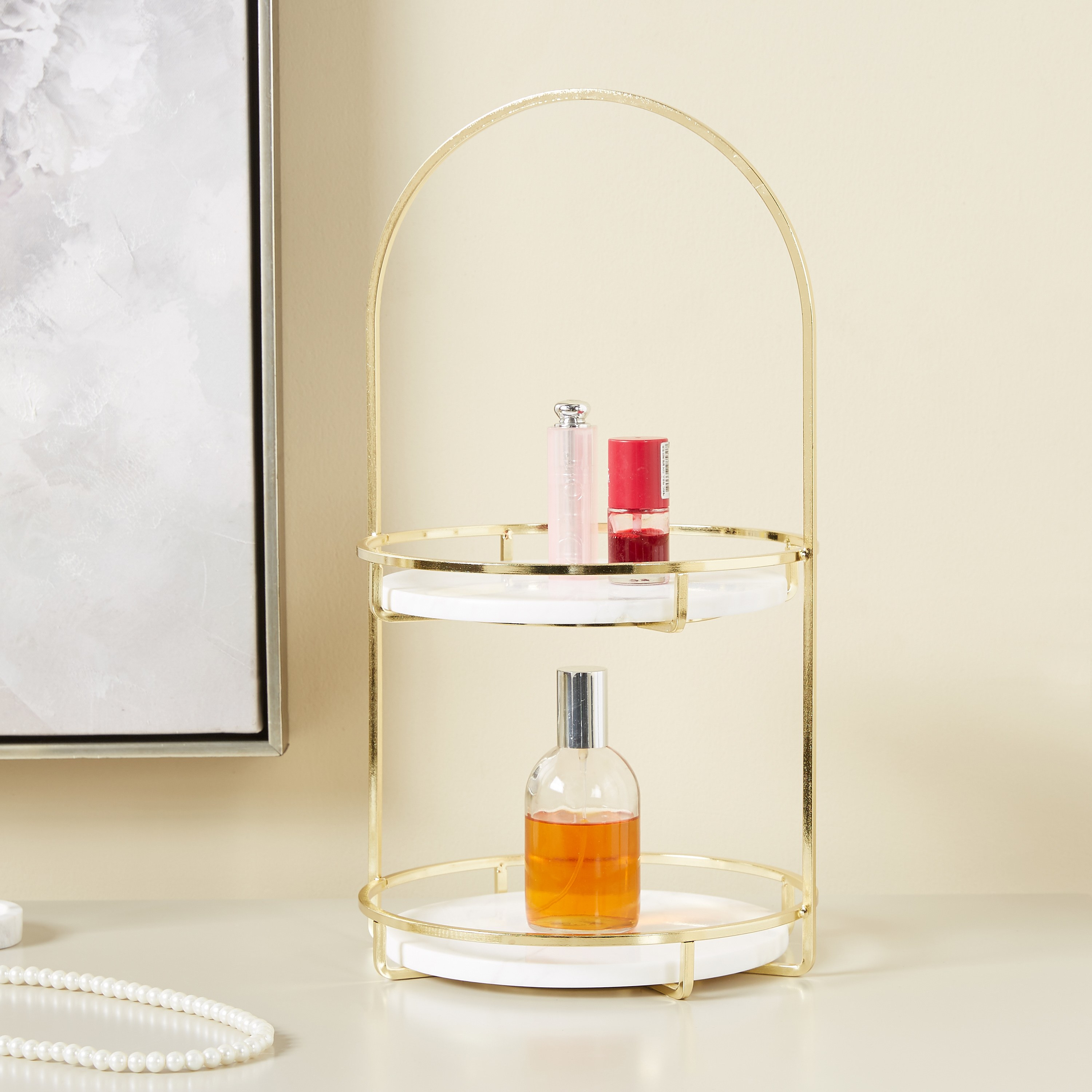 Shop Mariztel 2-Tier Marble Storage Rack | Homecentre Oman