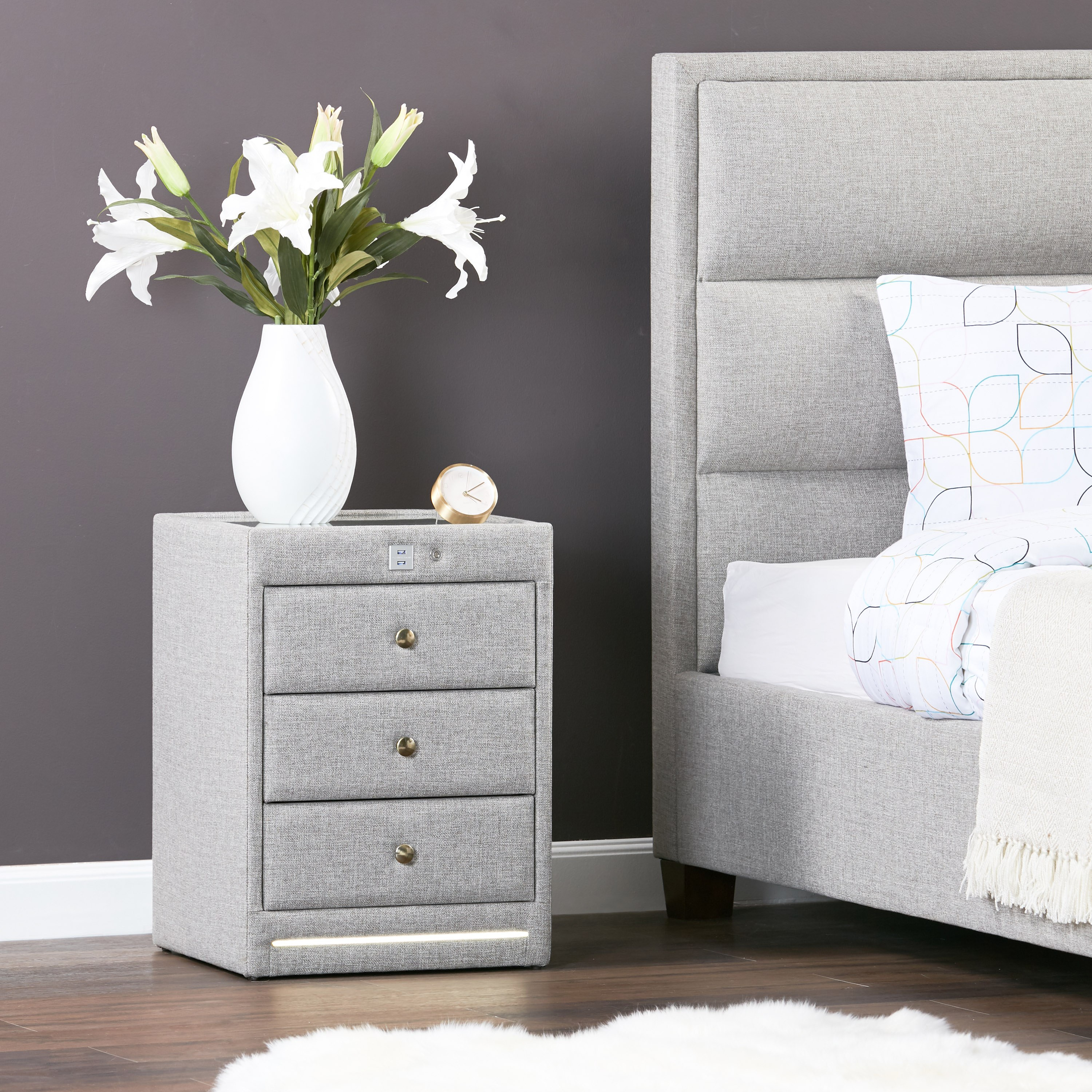 Shop Stellar Smart Nightstand | Home Centre Kuwait