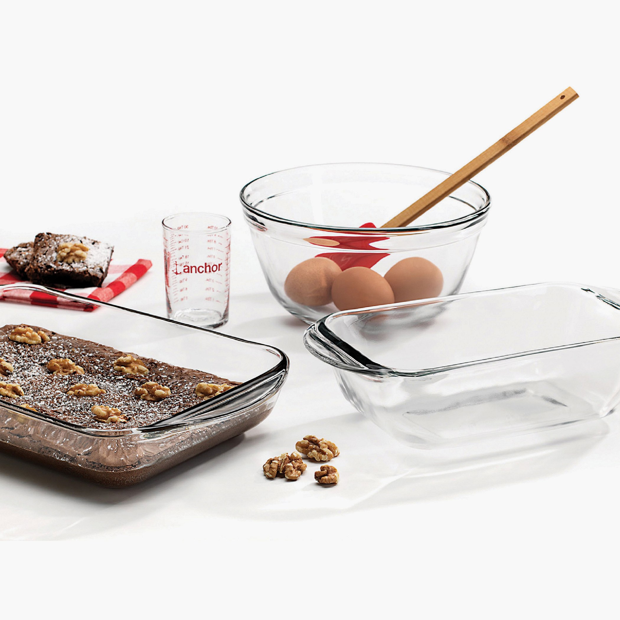 Shop Anchor Hocking 4-Piece Glass Bakeware and Prep Set | Home Centre UAE