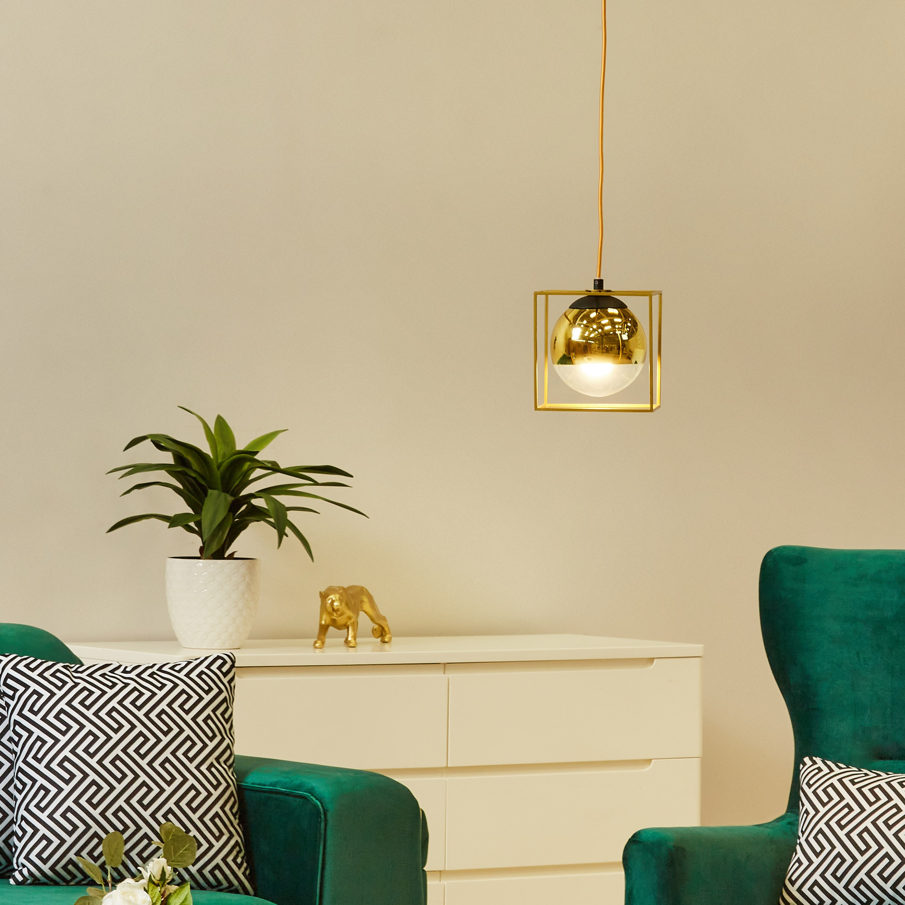 Shop Fortuna Metal Ceiling Lamp | Homecentre Oman