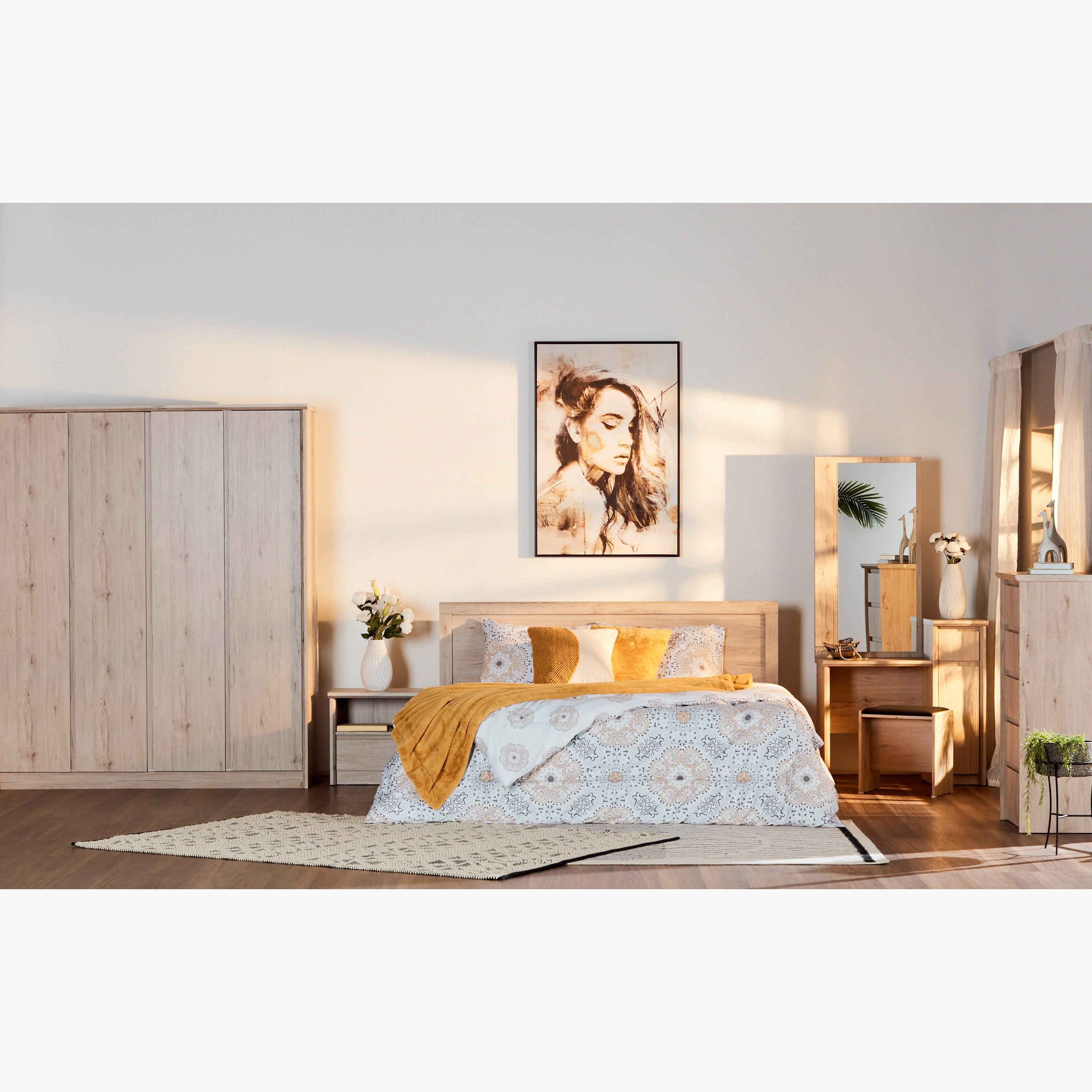 Shop Neptune Dressing Table with Mirror Online | Home centre Qatar