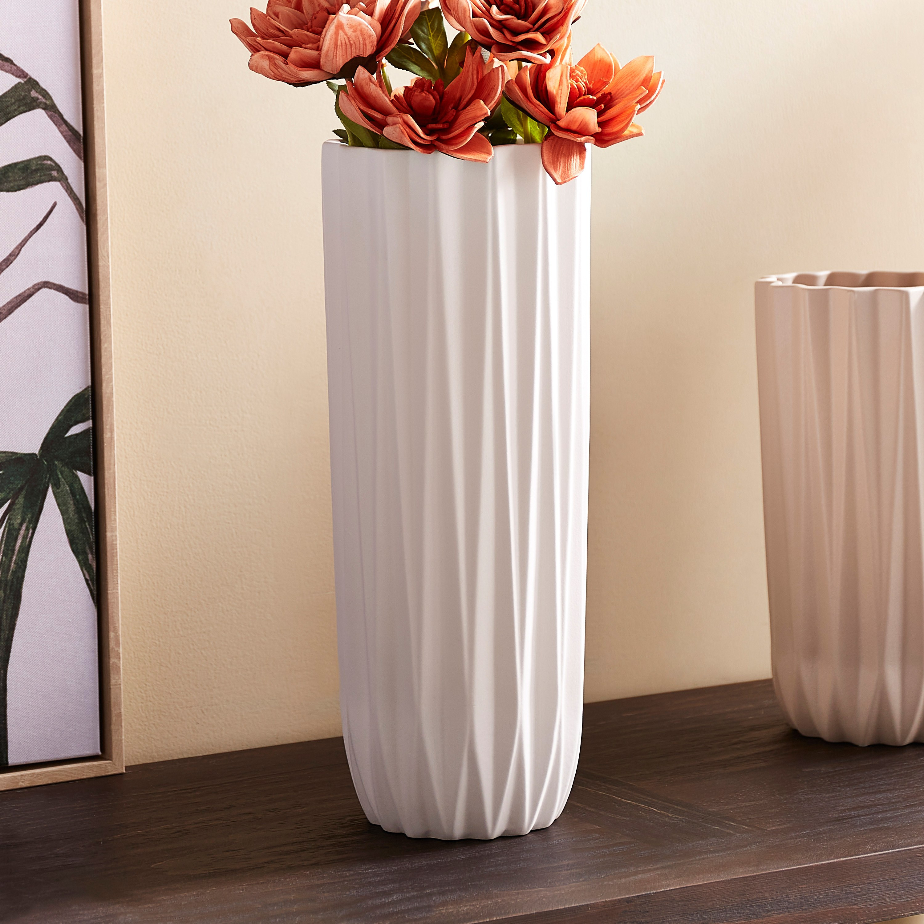 Shop Diamond Edge Ceramic Vase Online | Home Centre UAE