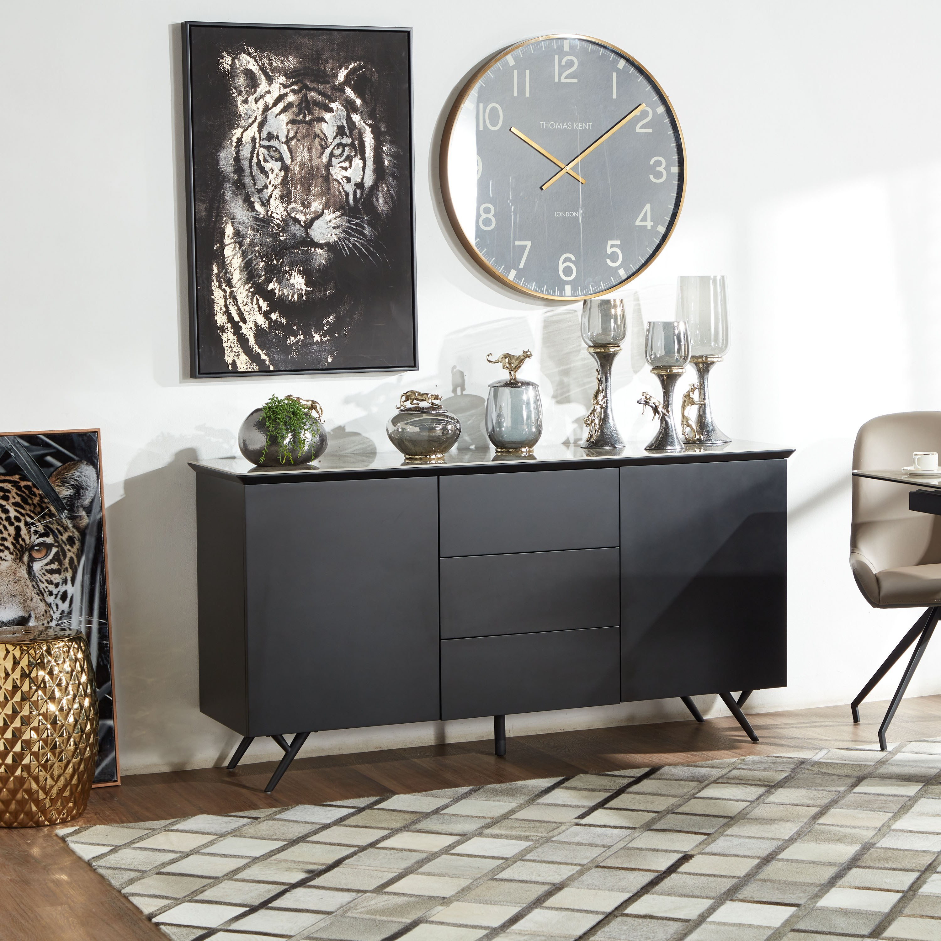 Shop Ethel 6-8 Seater Extendable Tile Top Dining Table Online | Home ...