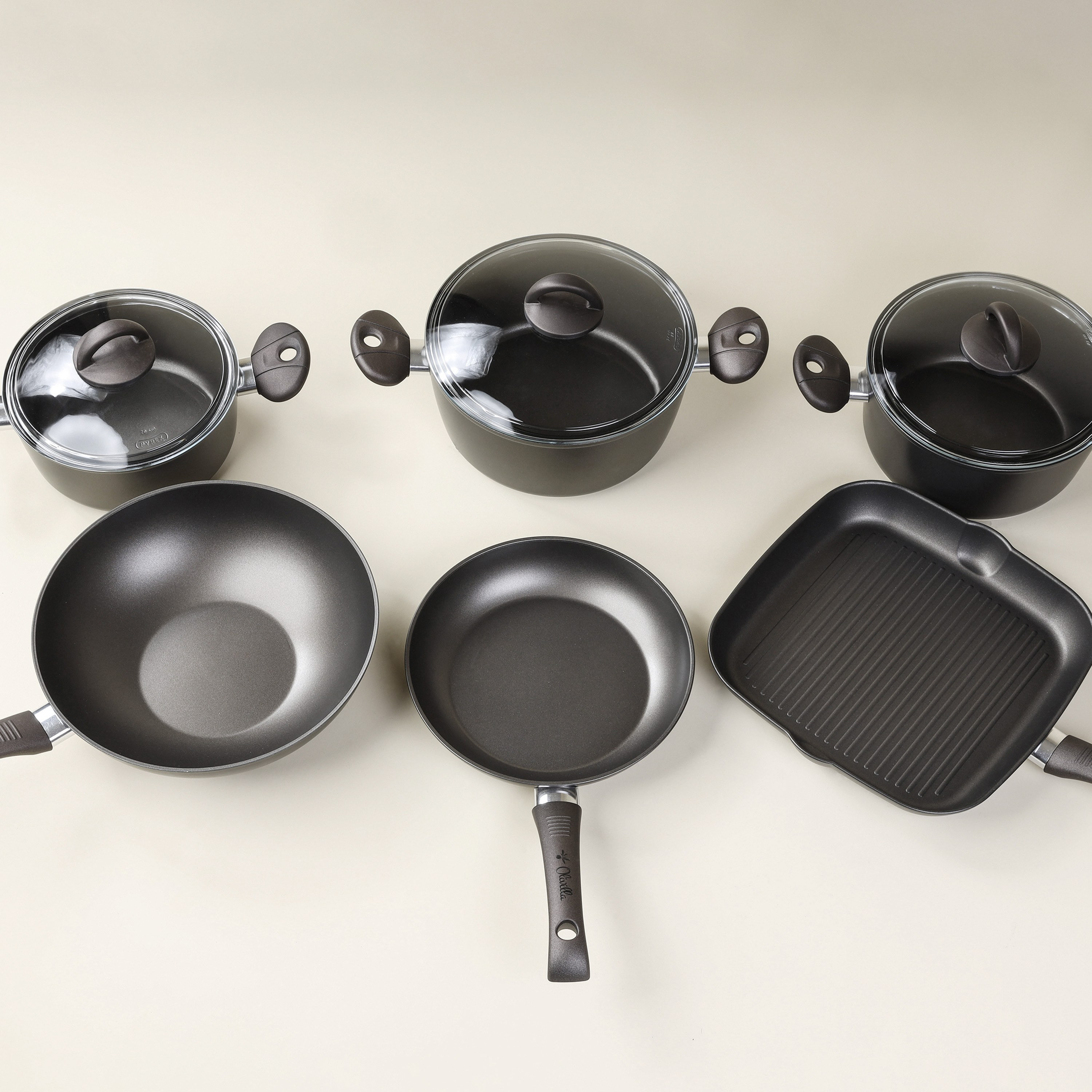 Shop Illa Olivilla 9-Piece Extra Induction Aluminium Cookware Set ...