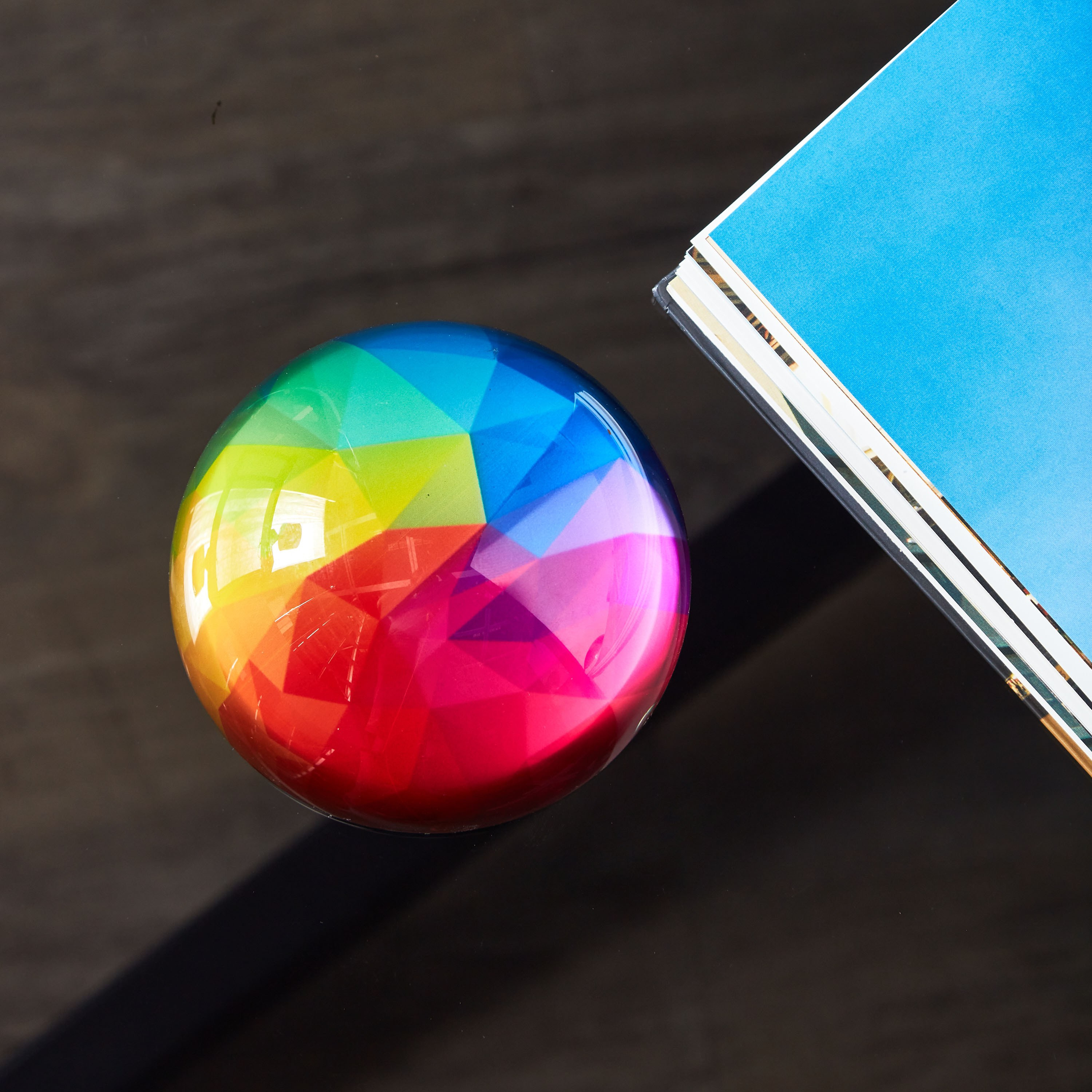 Shop Rainbow Hologram Coloured Crystal Paperweight Online | Home Centre UAE