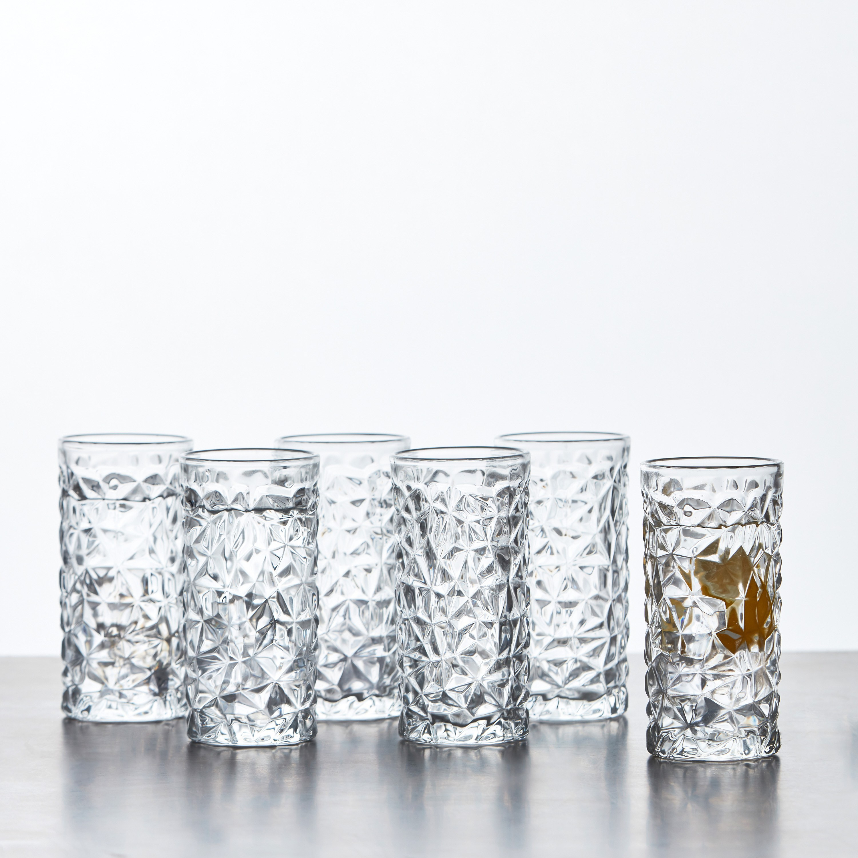 Shop Ice Cube 6-Piece Highball Glass Set - 320 ml | Homecentre Oman
