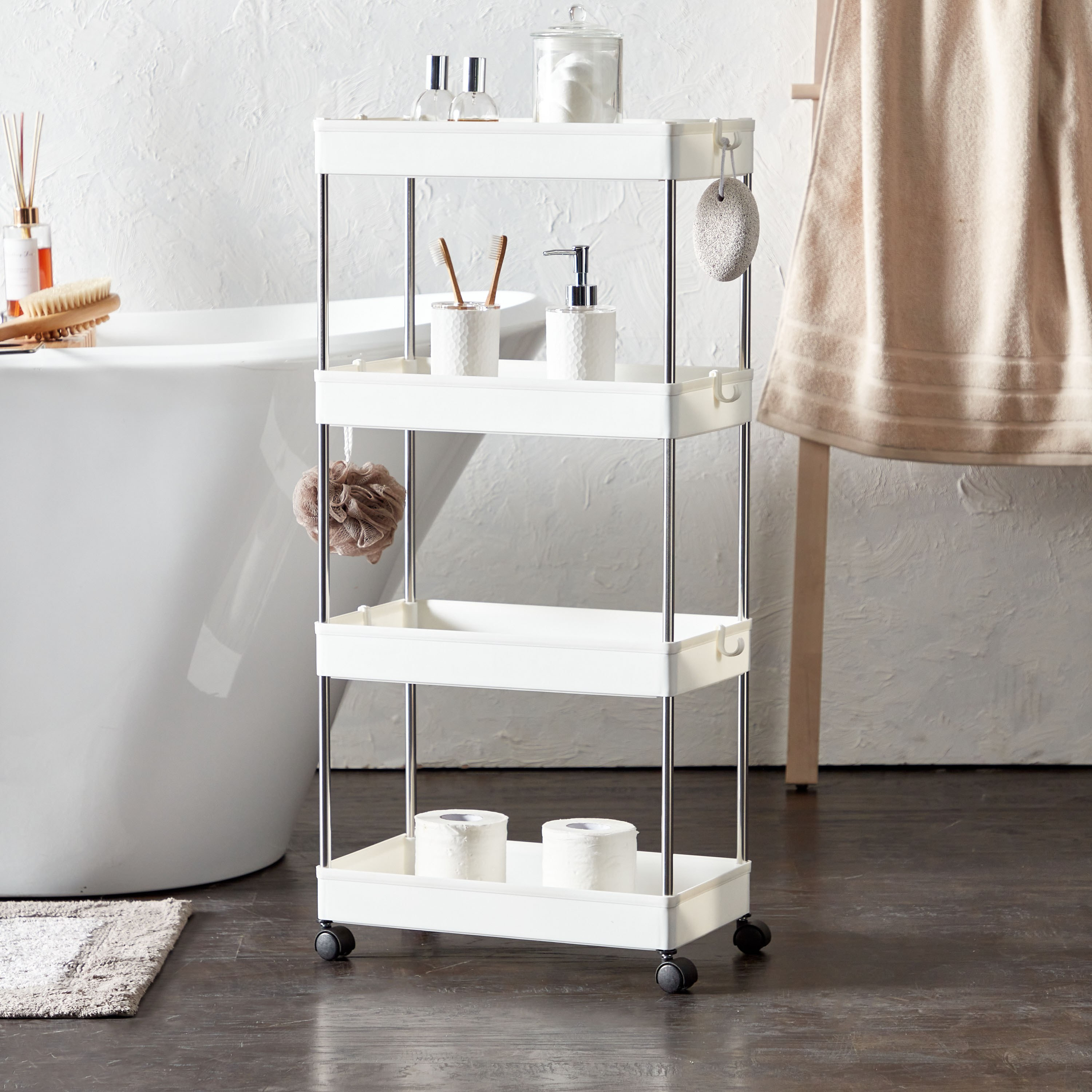 Shop Blanc 4-Tier Storage Trolley | Home Centre UAE