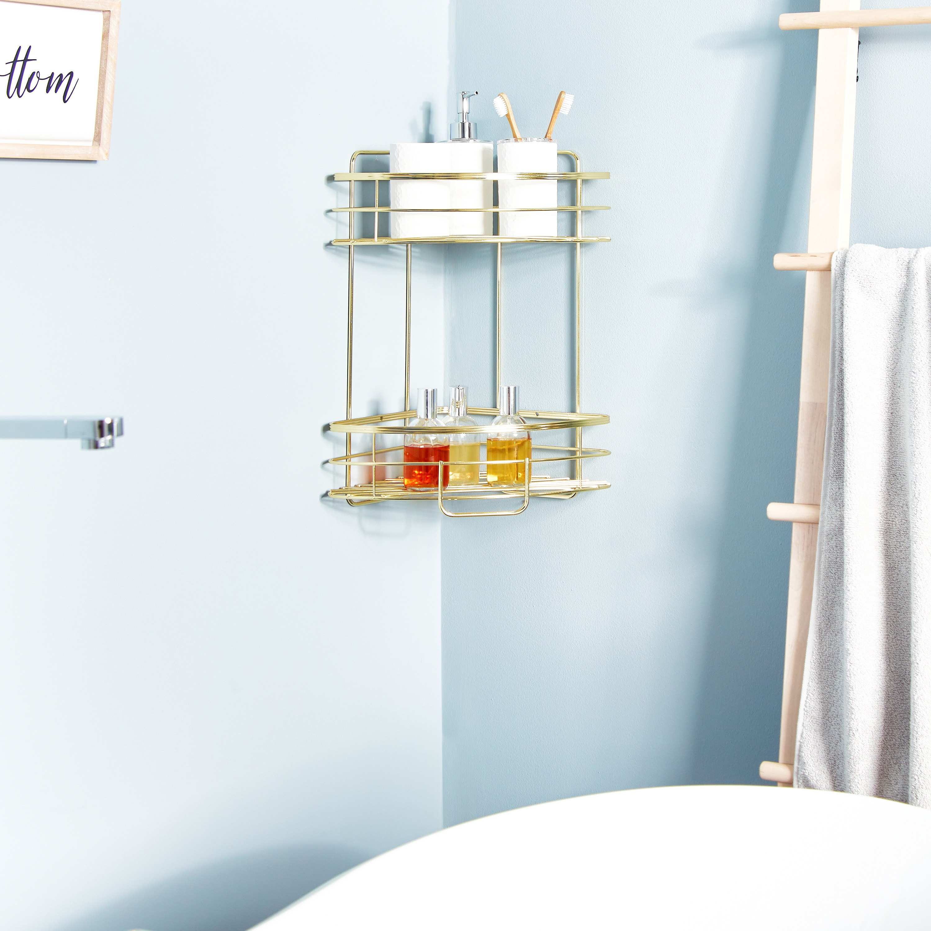 Shop Berkeley 2-Tier Corner Shower Caddy | Home Centre Qatar