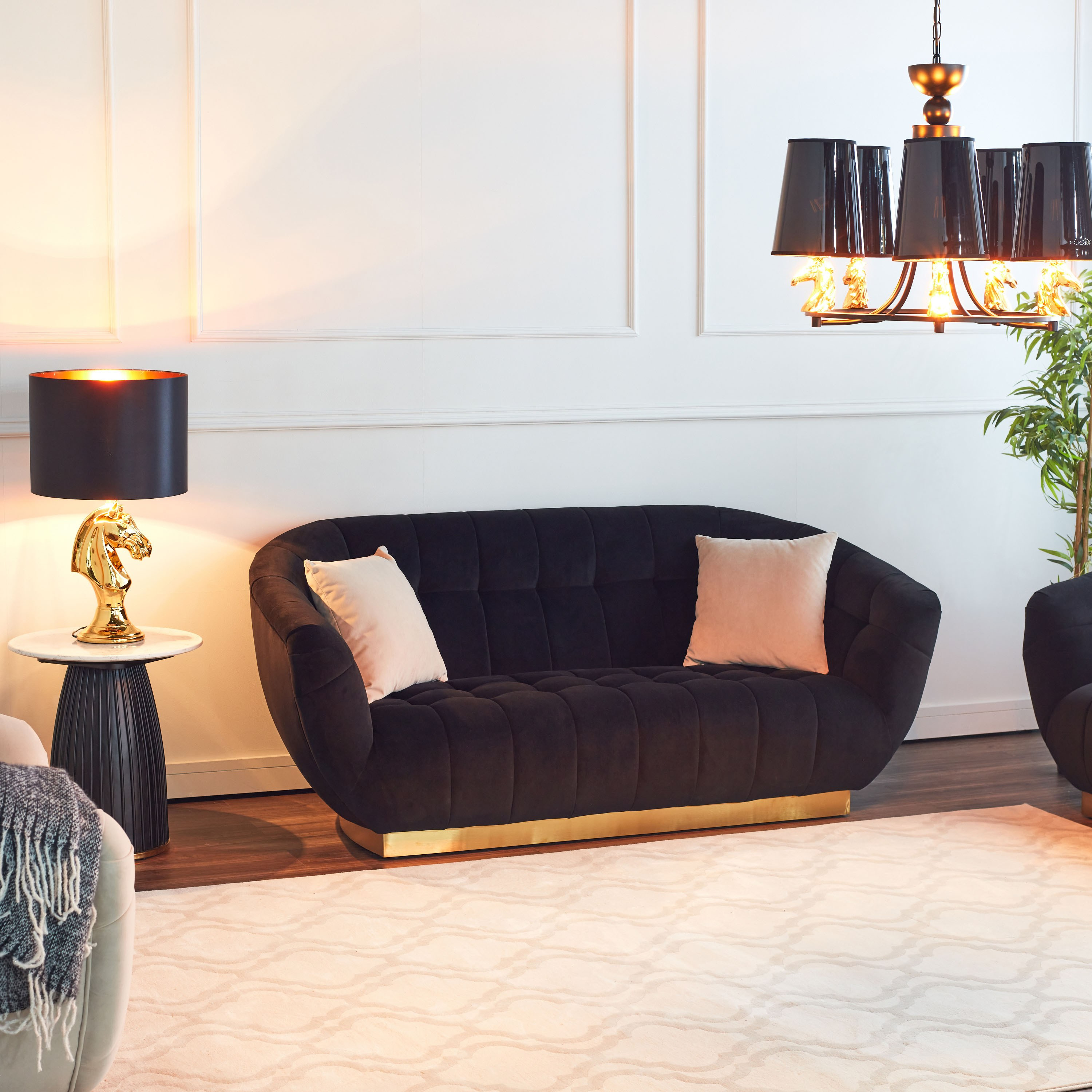 Shop Broadey 2-Seater Velvet Sofa | Homecentre Egypt