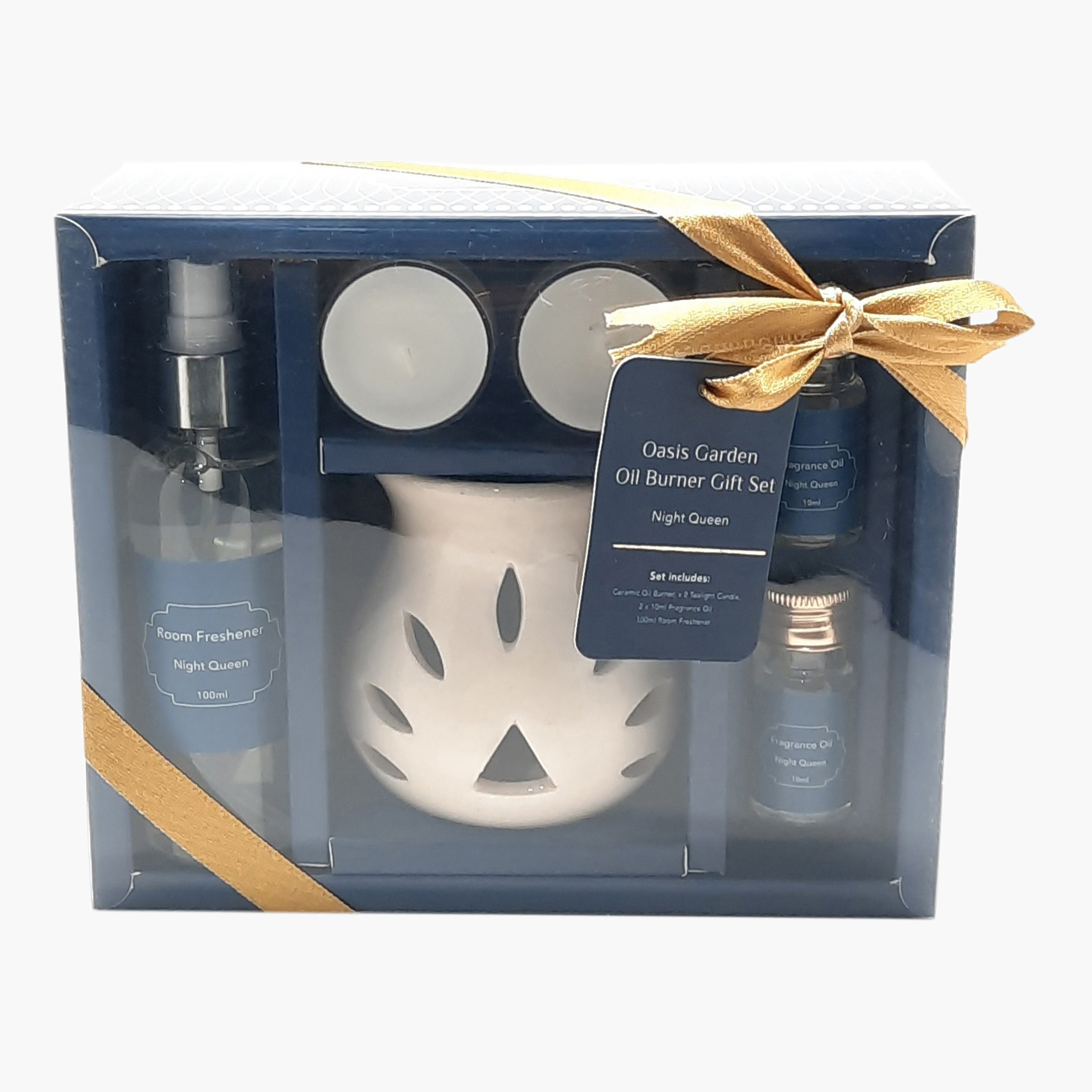 Shop Oasis Night Queen Garden Oil Burner Gift Set Online | Home Centre UAE
