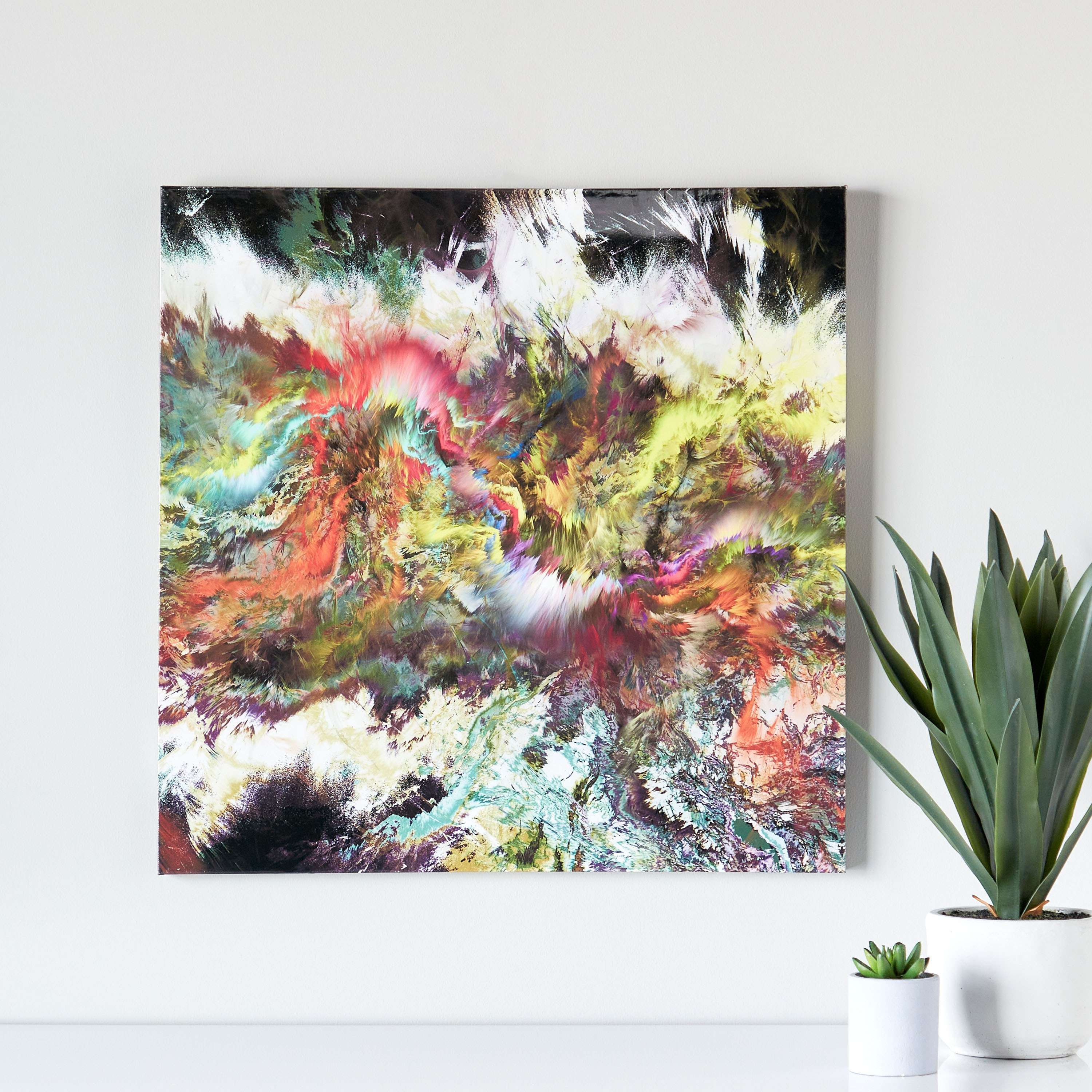 Shop Colour Explosion Canvas Wall Art - 60x60 cm | Homecentre Oman