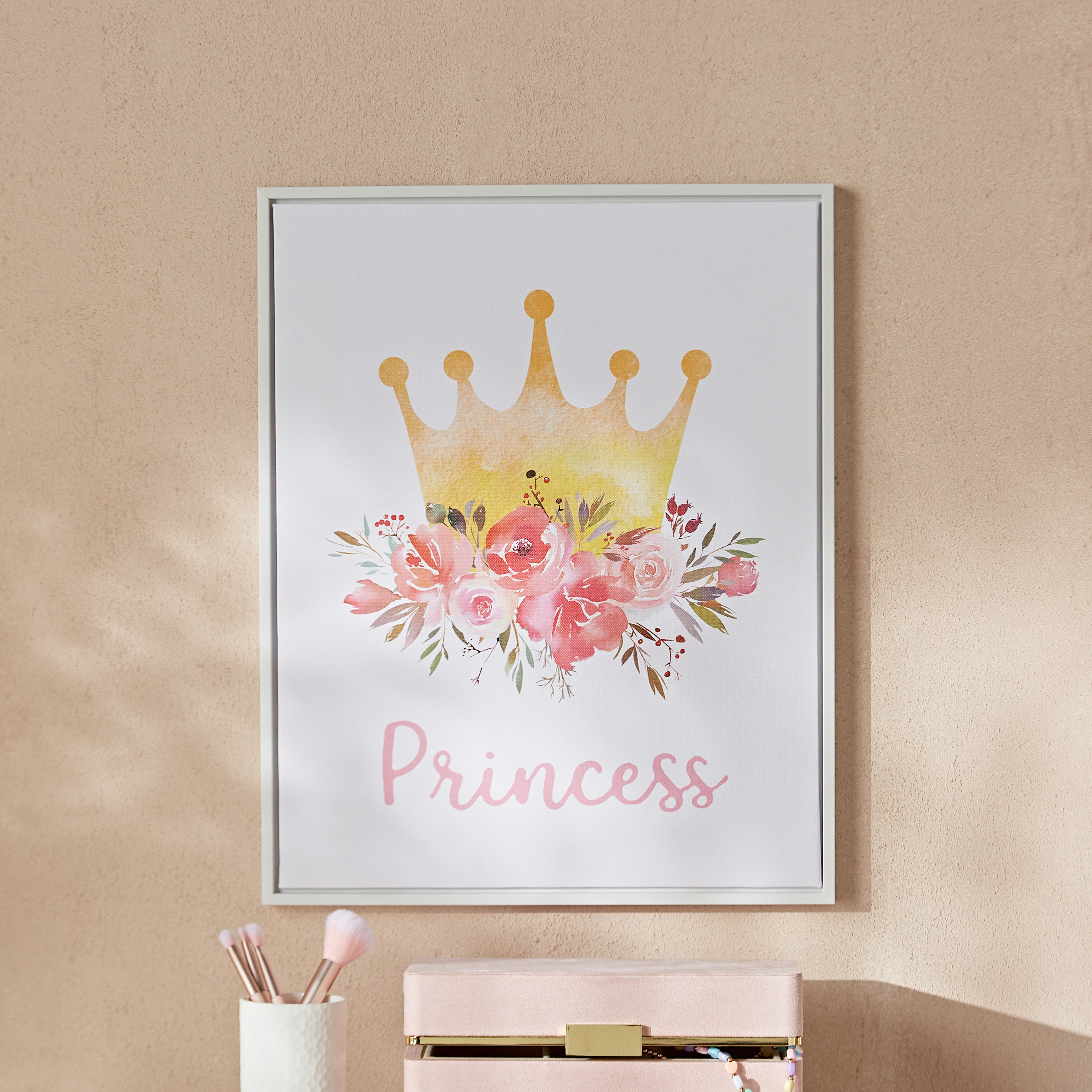 Shop Emily Princess Crown Canvas Wall Art - 40x50 cm | Home Centre UAE