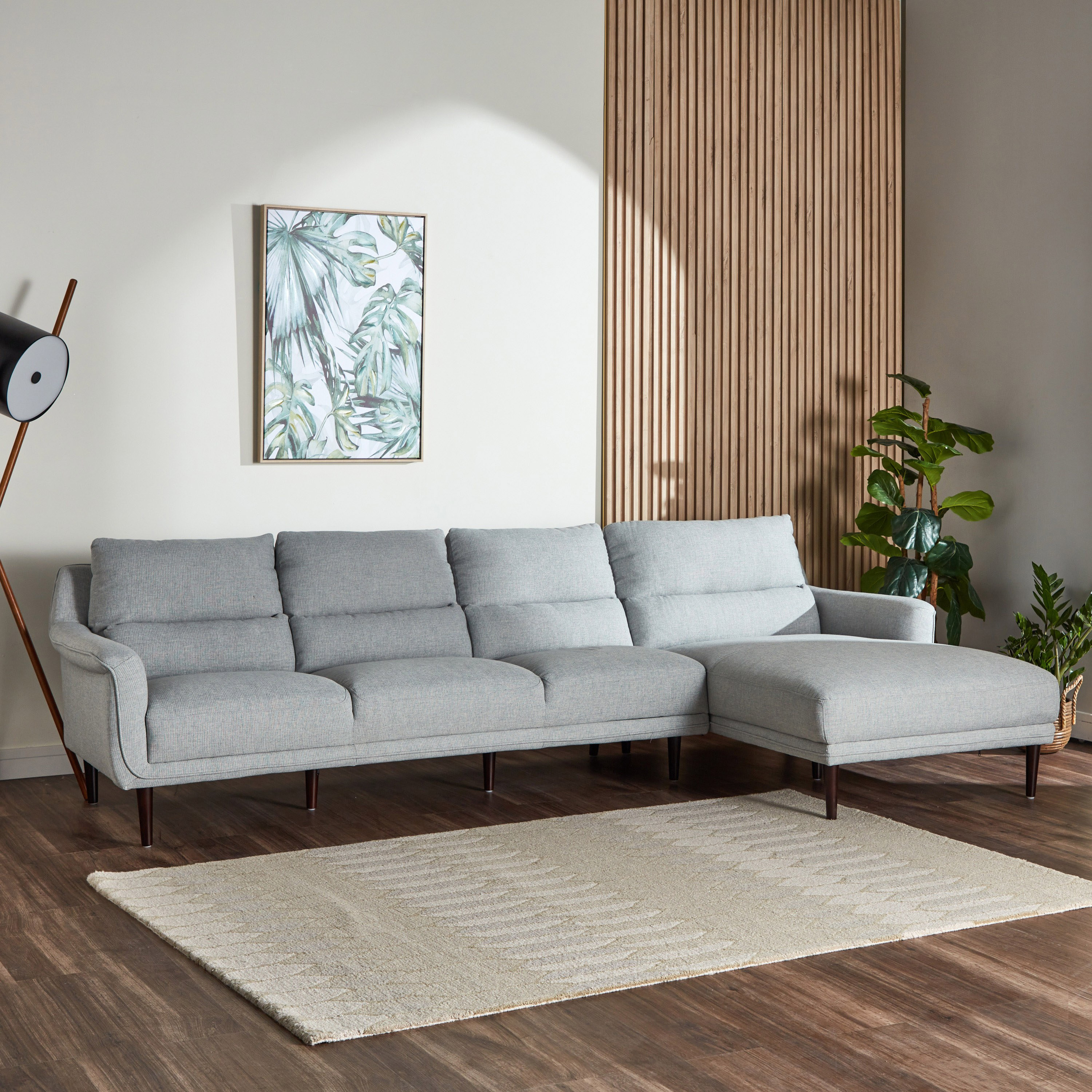 Shop Turner 4-Seater Fabric Right Corner Sofa | Home Centre KSA