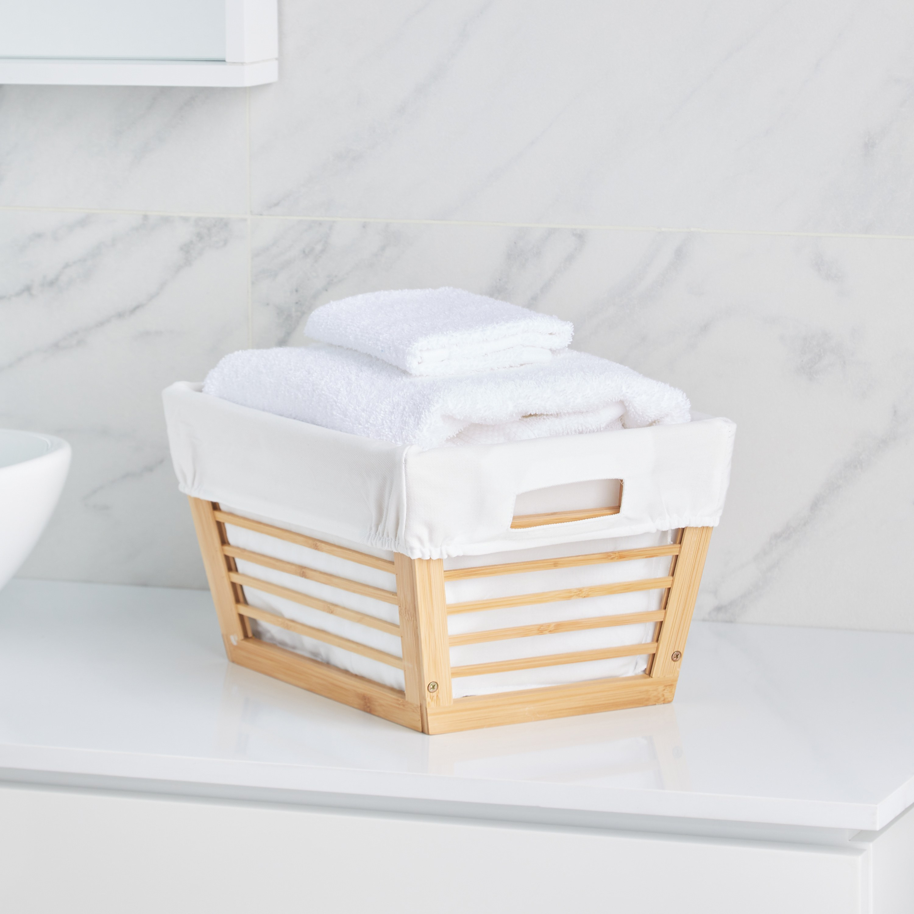 Shop Daniel Storage Basket with Inner Lining | Homecentre Oman