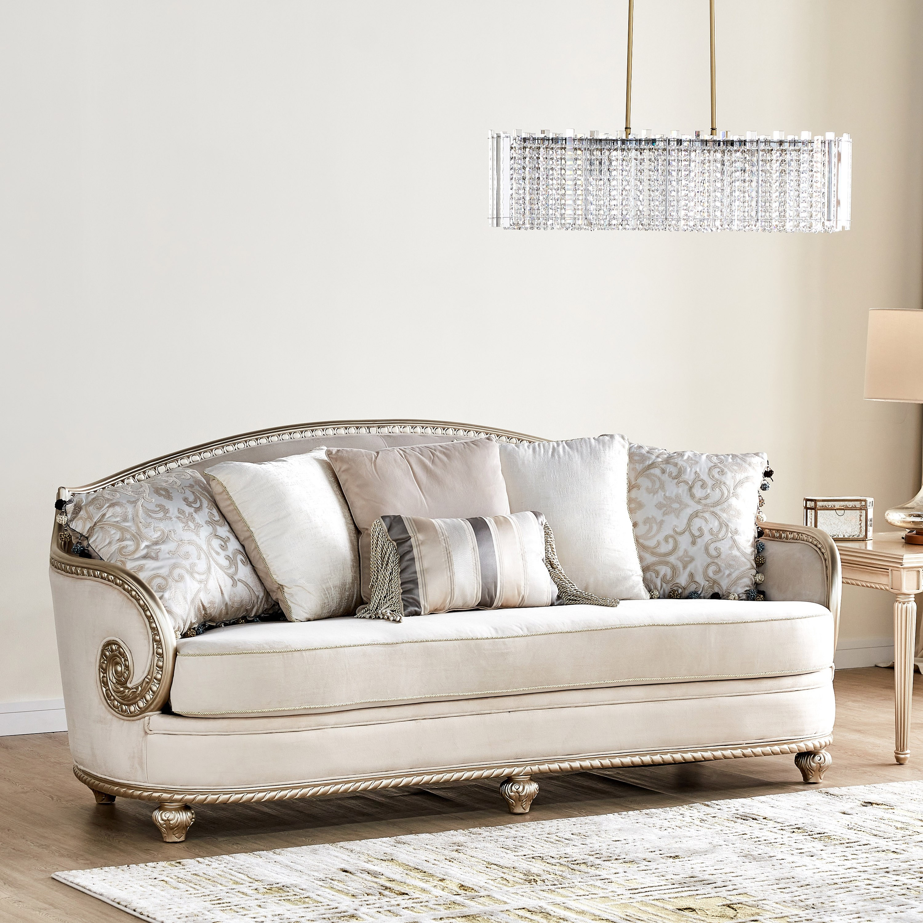 Shop Rutherford 3-Seater Velvet Sofa | Homecentre Oman