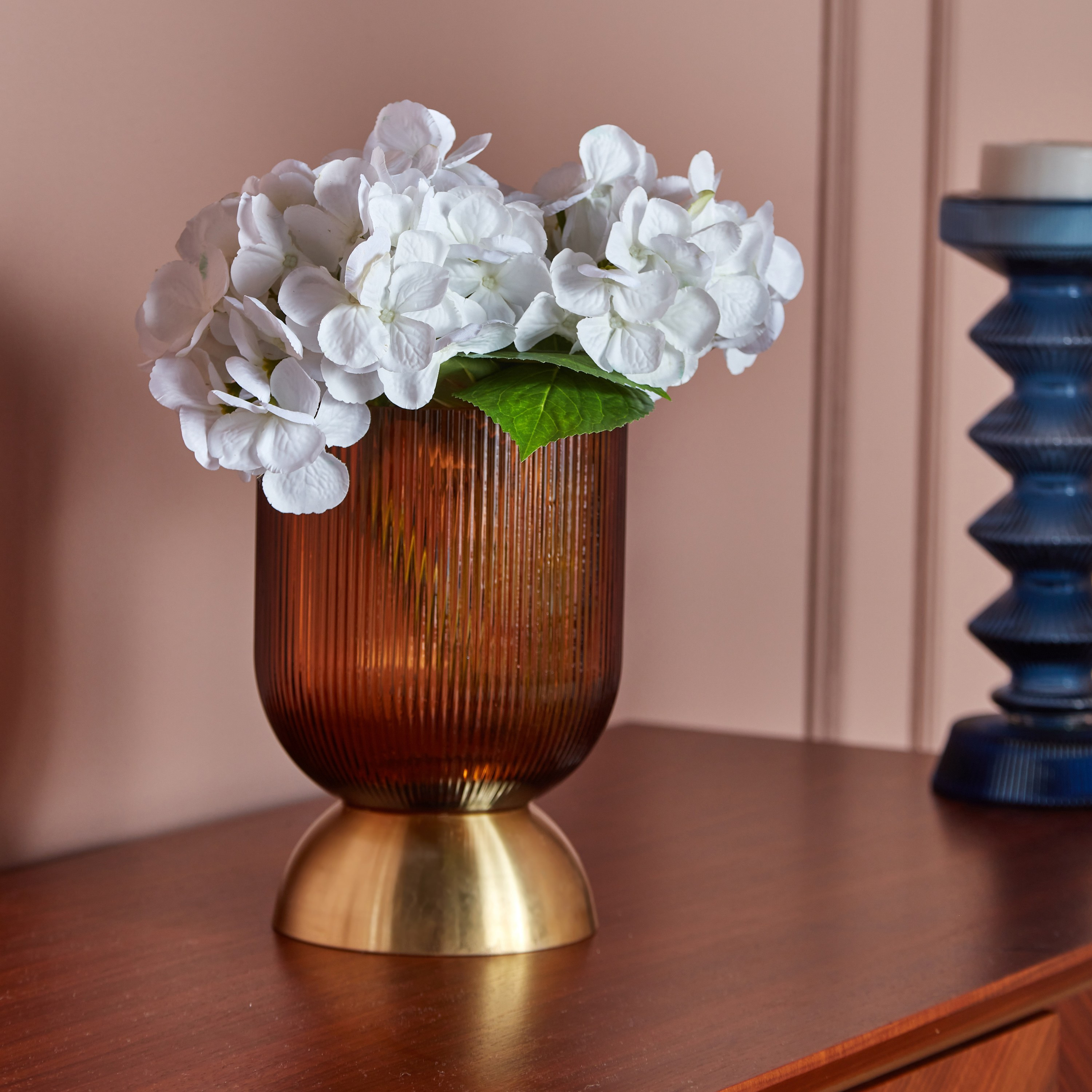 Shop Refined Vintage Luxe Hilda Glass Vase - 24 cm Online | Home Centre UAE