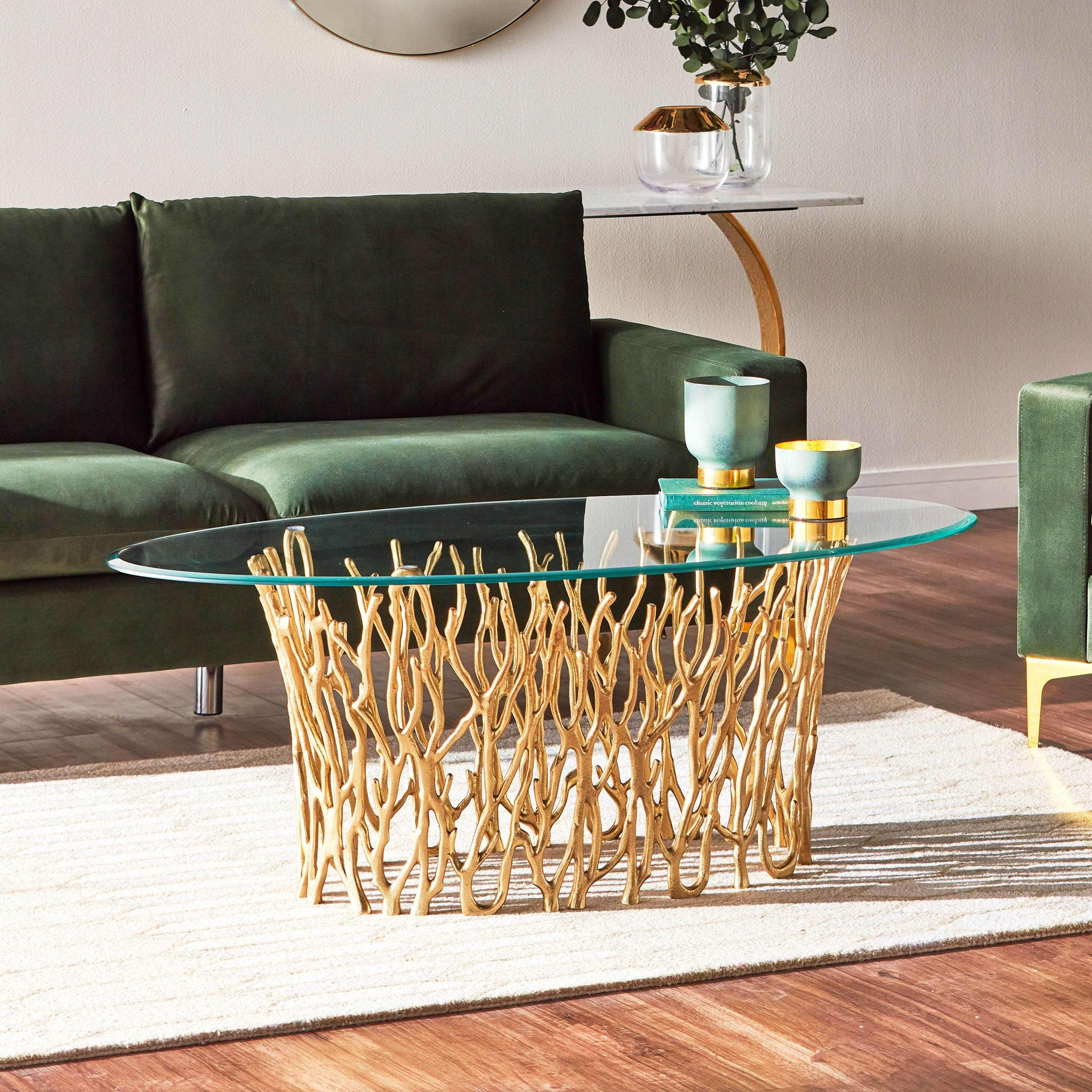 Shop Twigs Glass Top Coffee Table | Home Centre KSA