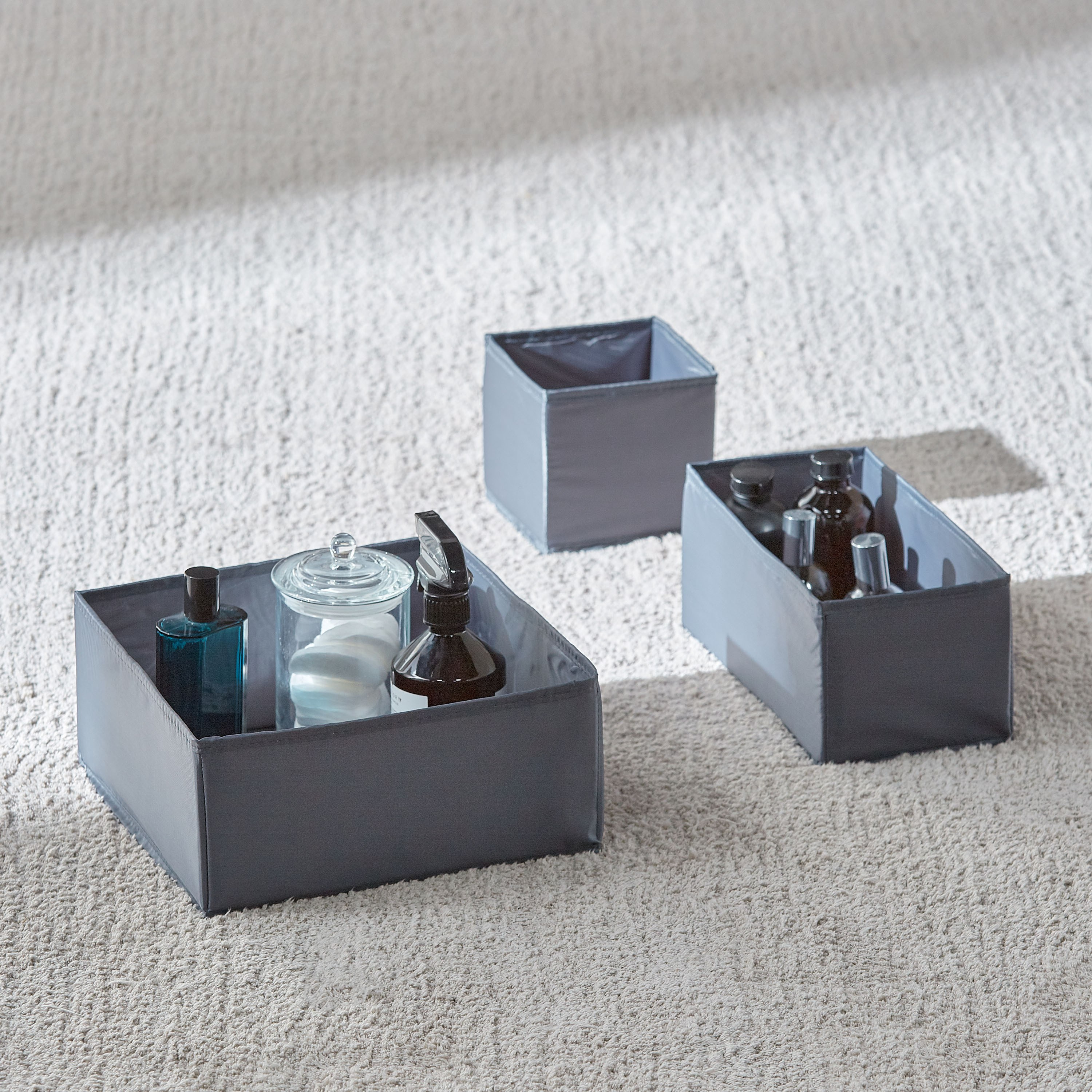 Shop Melvin Polyester Storage Box - Set of 3 | Home Centre KSA