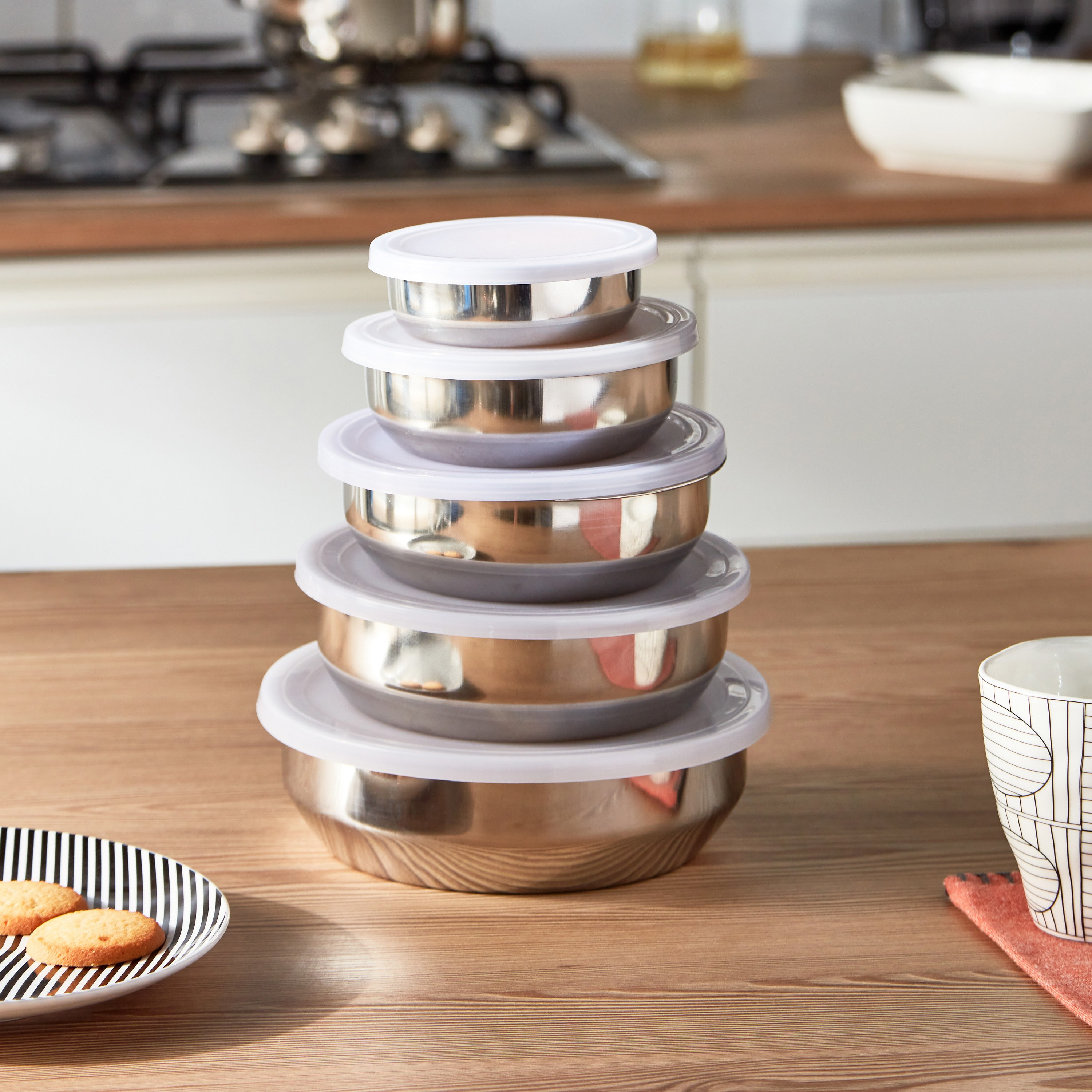 Shop Essential 5-Piece Food Container Set Online | Home centre Qatar