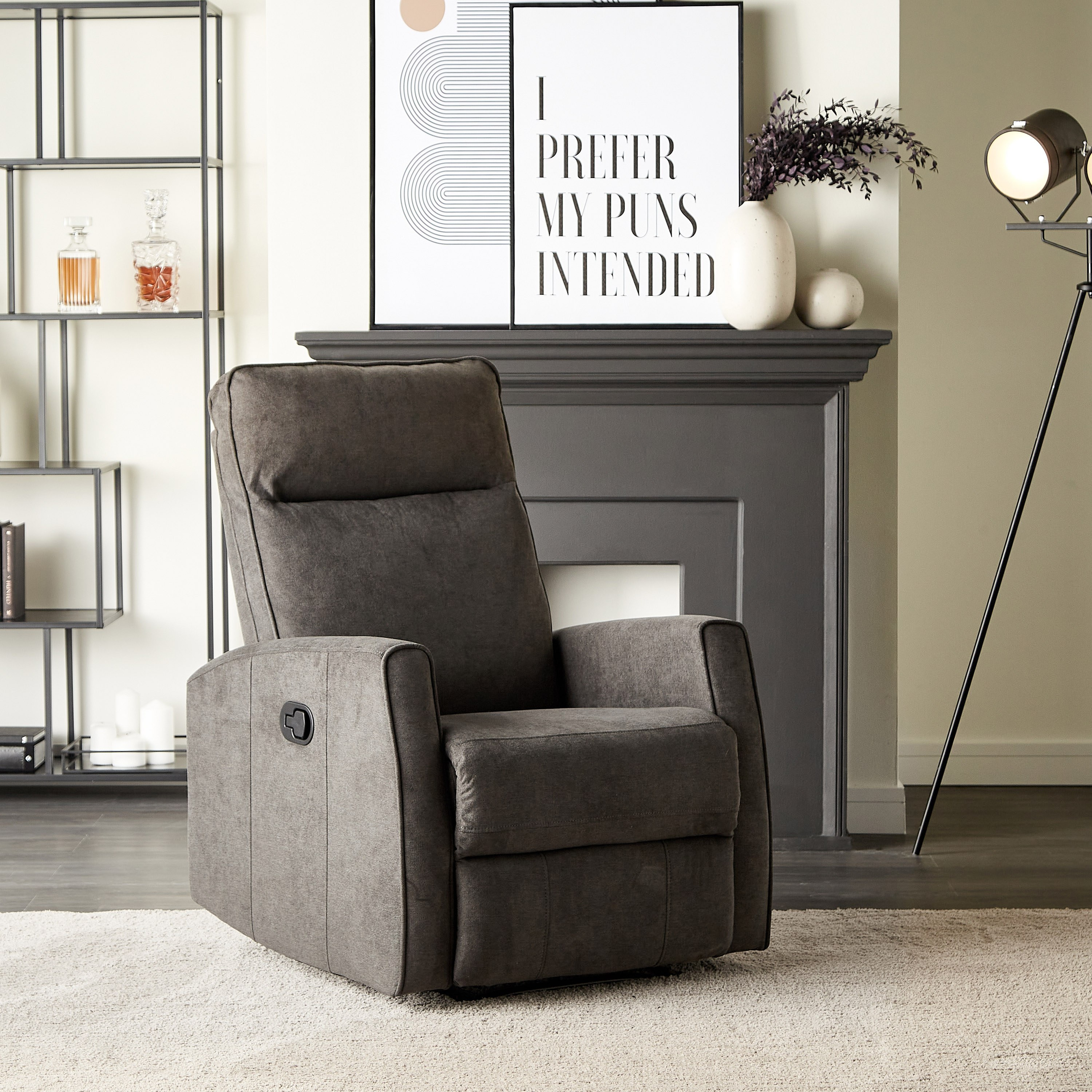 Shop Lena Fabric Recliner | Homecentre Oman